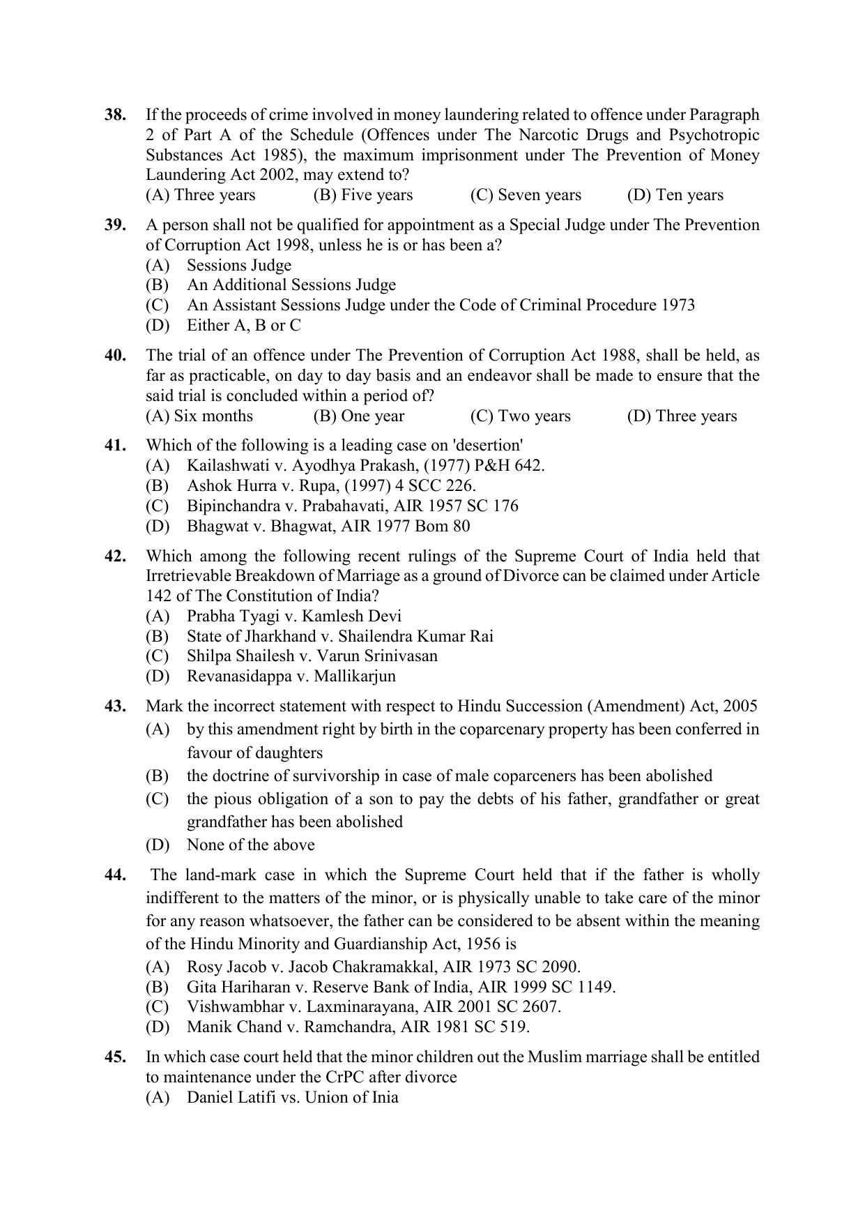 PU CET PG Question Paper 2024 - IndCareer Docs