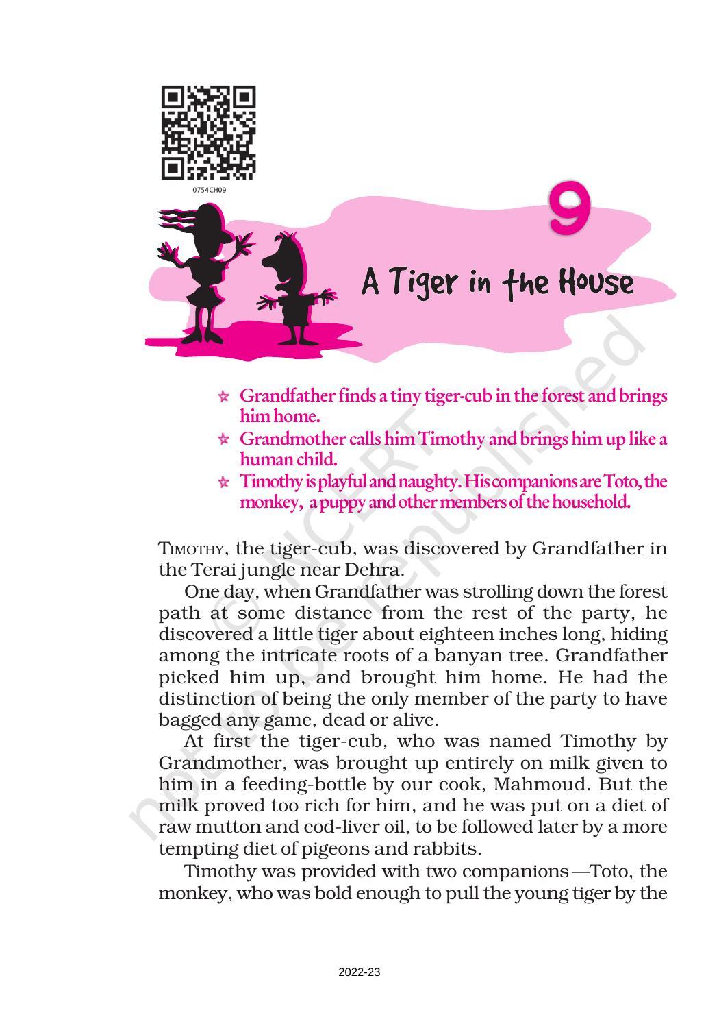NCERT Book for Class 7 English (An Alien Hand): Chapter 9- A Tiger in ...