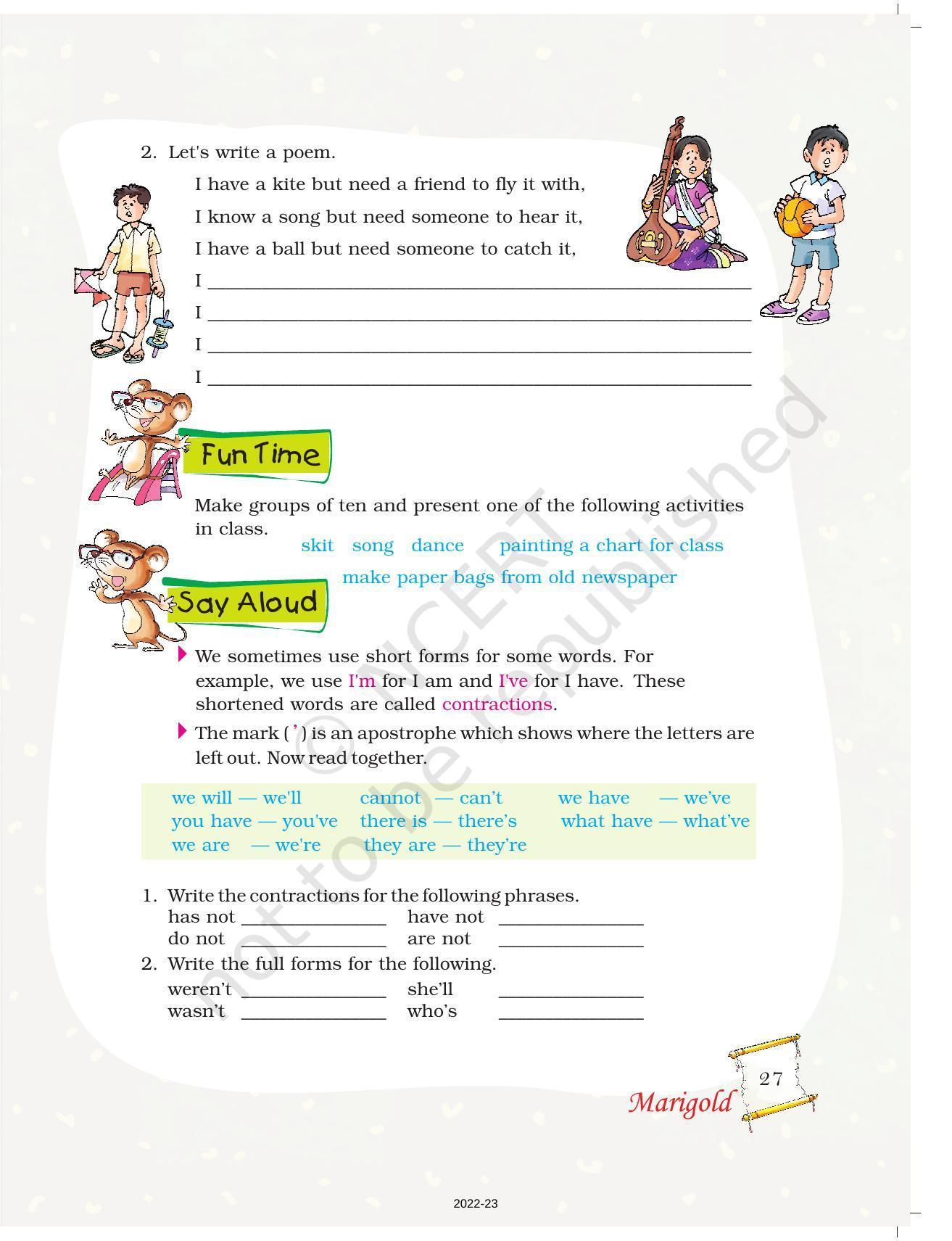 NCERT Book for Class 5 English Chapter 2 Teamwork - IndCareer Schools