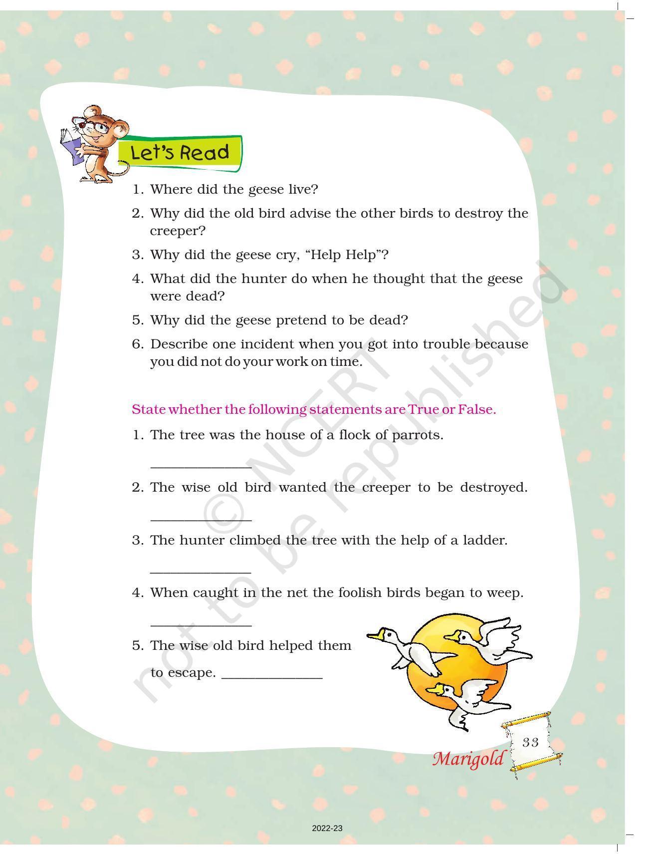NCERT Book for Class 5 English Chapter 2 Teamwork - IndCareer Schools