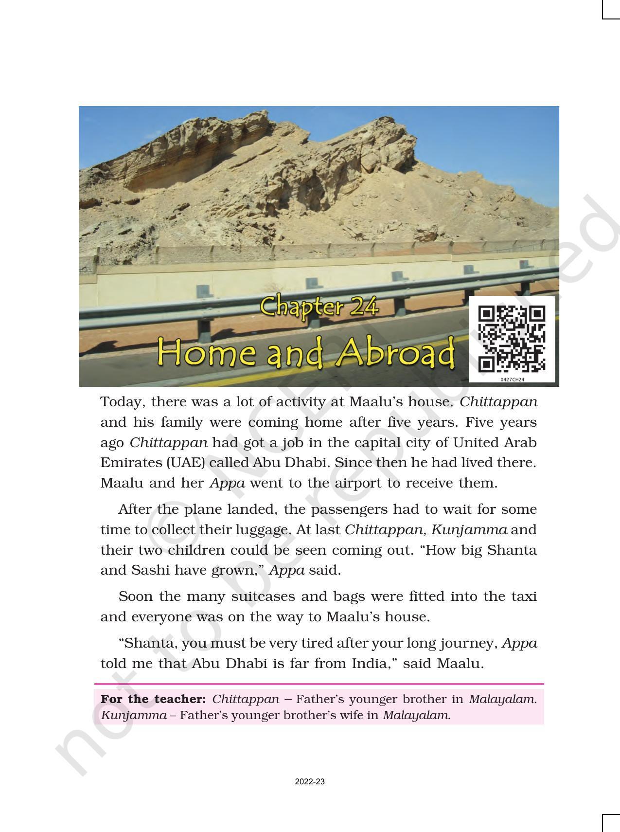 NCERT Book for Class 4 EVS Chapter 24 Home and Abroad - IndCareer Schools