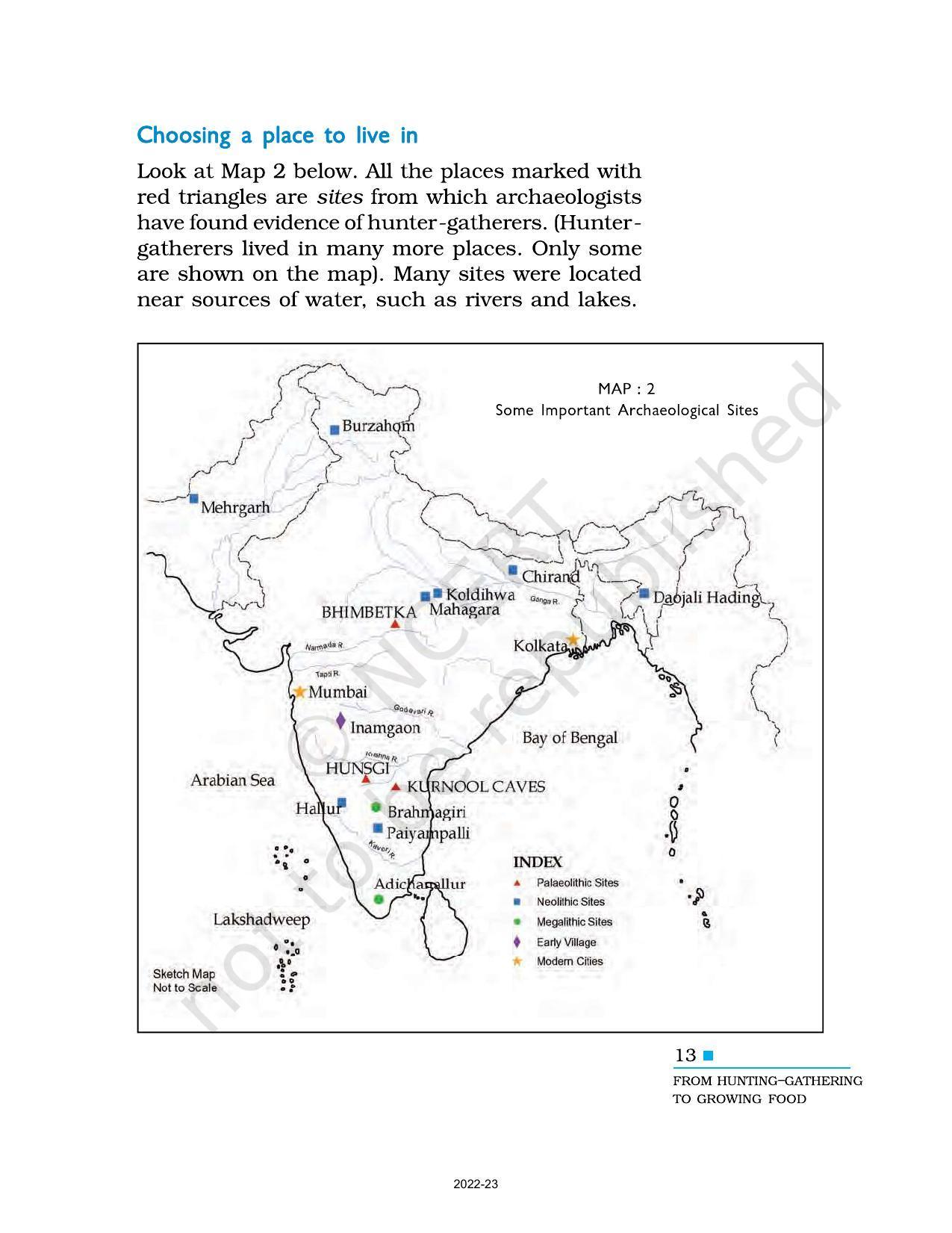 NCERT Book for Class 6 Social Science(History) : Chapter 2-On the Trail of the Earliest People ...