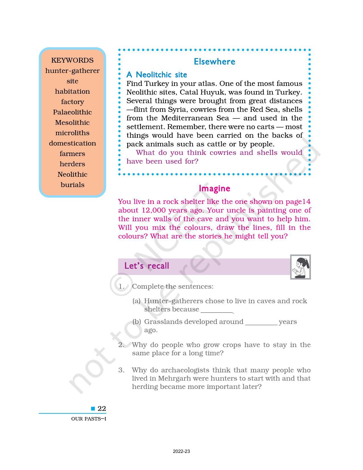 NCERT Book for Class 6 Social Science(History) : Chapter 2-On the Trail ...