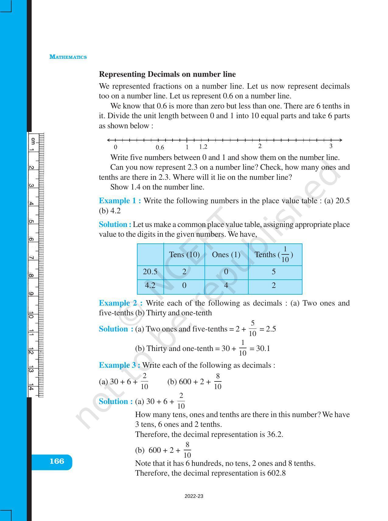 NCERT Book for Class 6 Maths: Chapter 8-Decimals - IndCareer Schools
