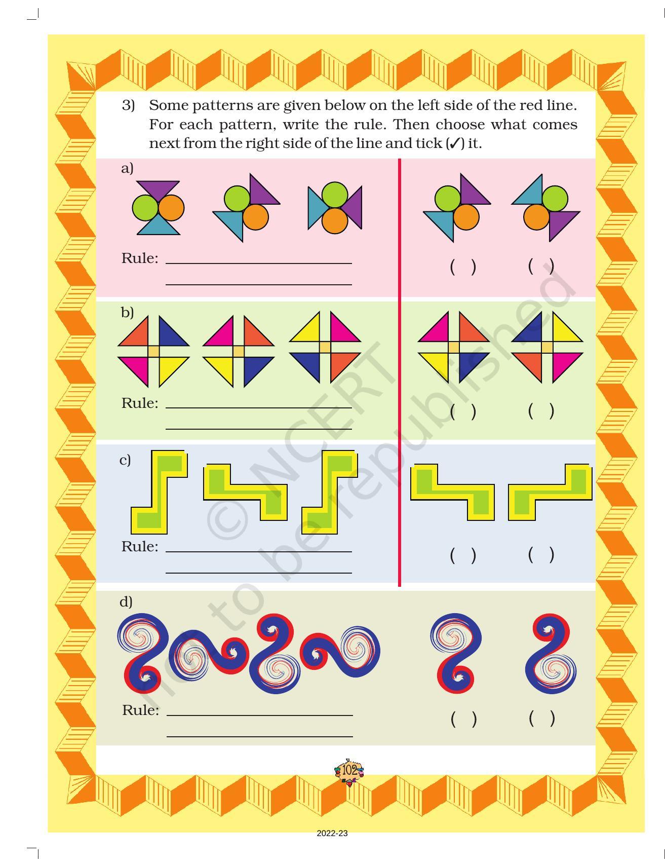 NCERT Book for Class 5 Maths Chapter 7 Can You See the Pattern ...