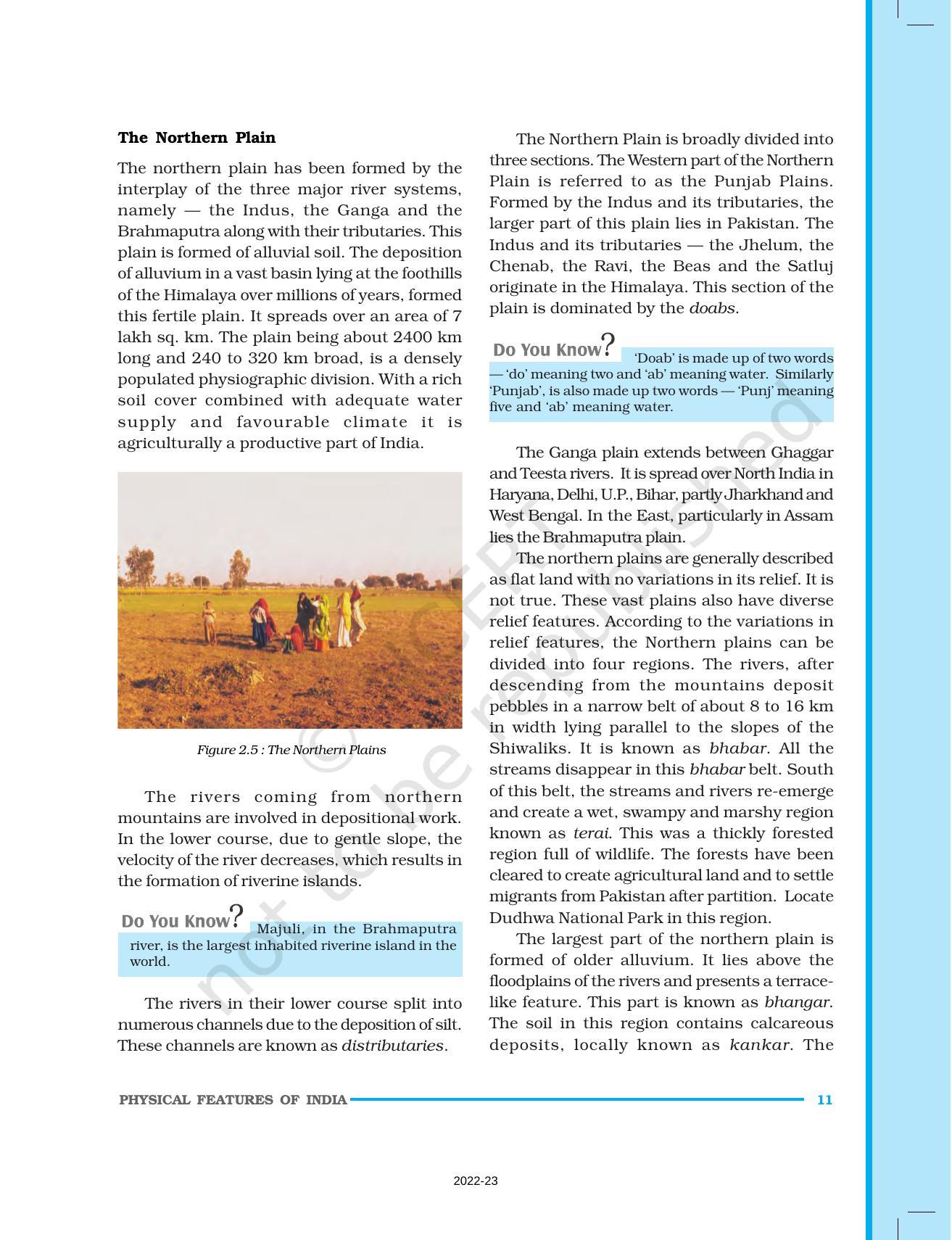 NCERT Book for Class 9 Geography Chapter 2 Physical Features