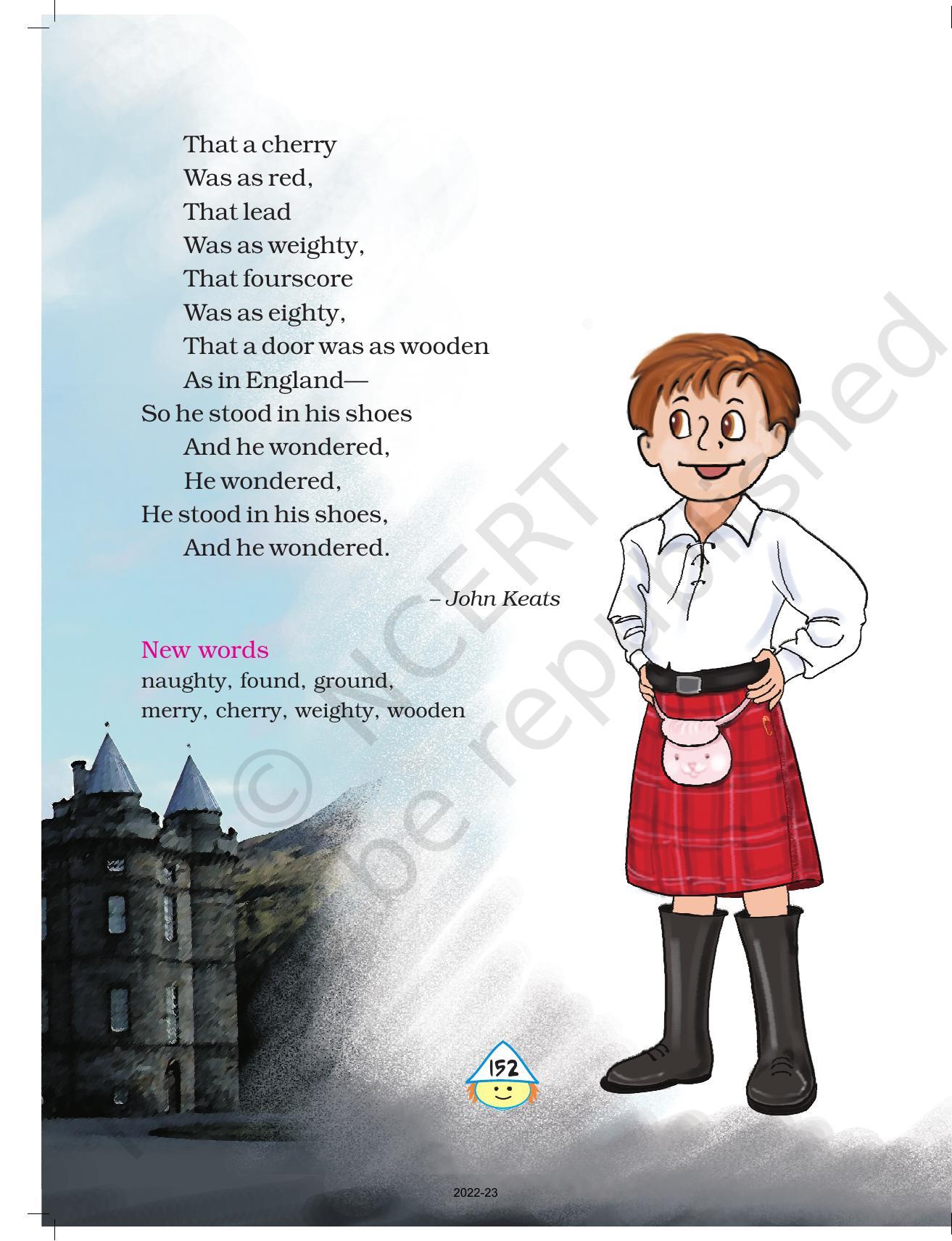NCERT Book for Class 4 English (Poem): Chapter 17-The Naughty Boy ...
