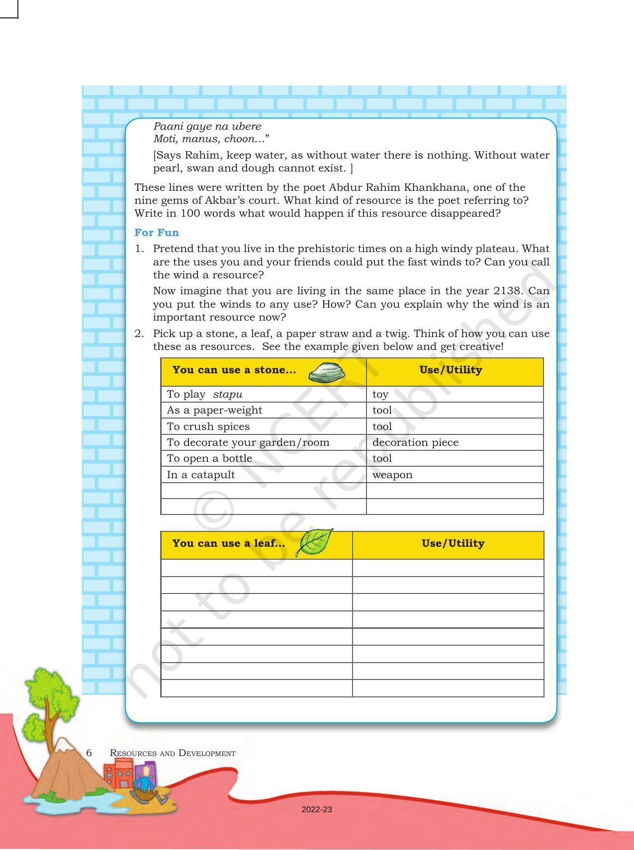 NCERT Book for Class 8 Geography Chapter 1 Resources