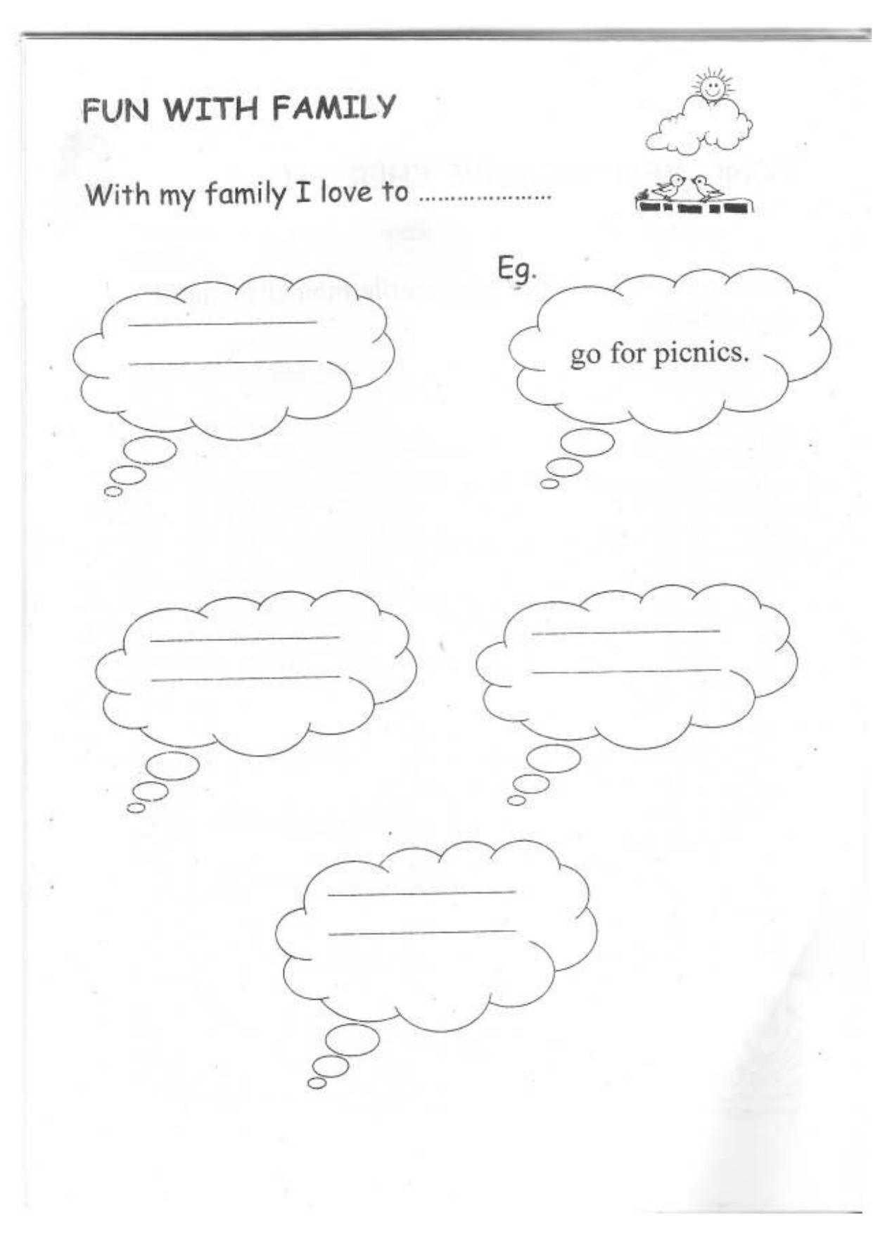 Worksheet for Class 1 English Assignment 83 - IndCareer Docs
