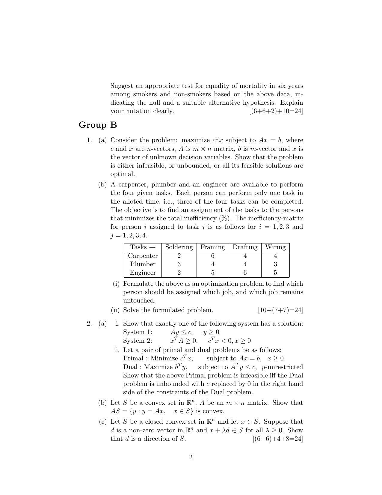 ISI Admission Test JRF in Quality, Reliability and Operations Research ...