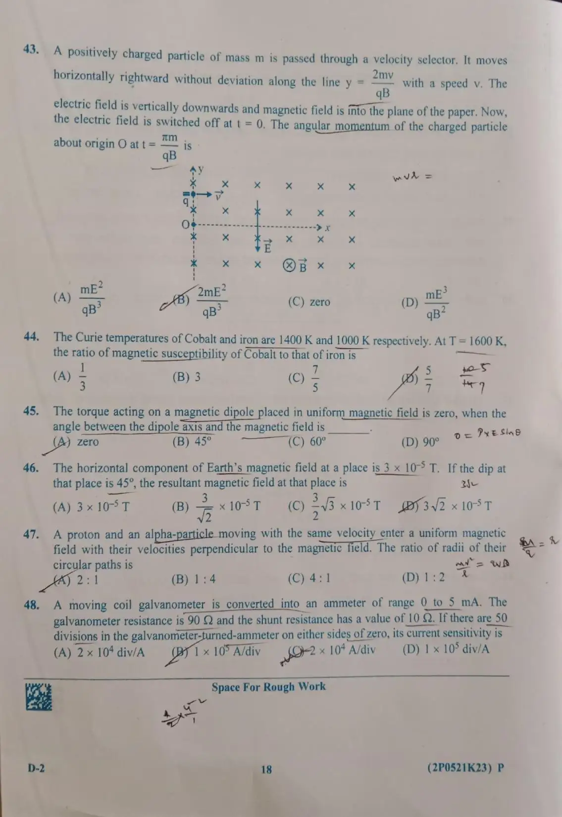 KCET 2023 Physics D2 Question Paper - IndCareer Docs