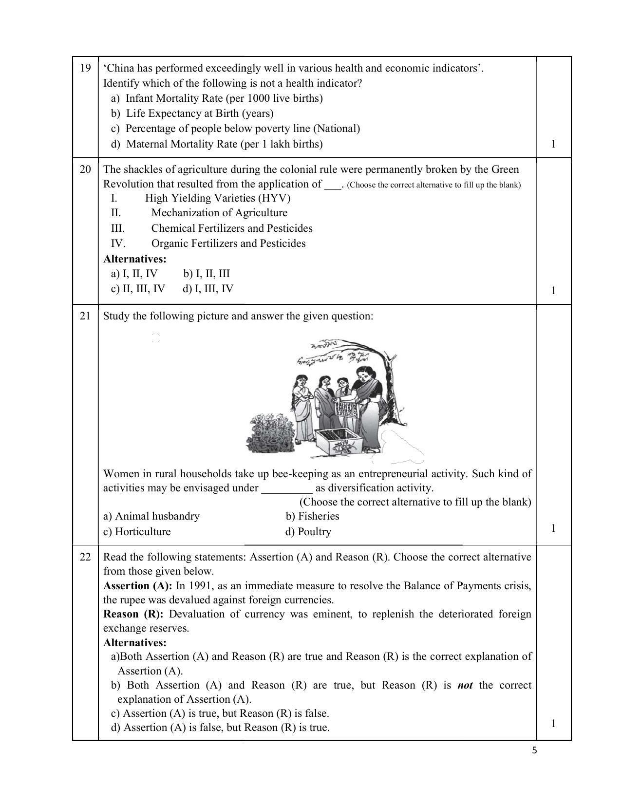 CBSE Class 12 Economics Sample Paper 2024 - IndCareer Schools CBSE Class 12 Economics Sample Paper 2024 - IndCareer Schools