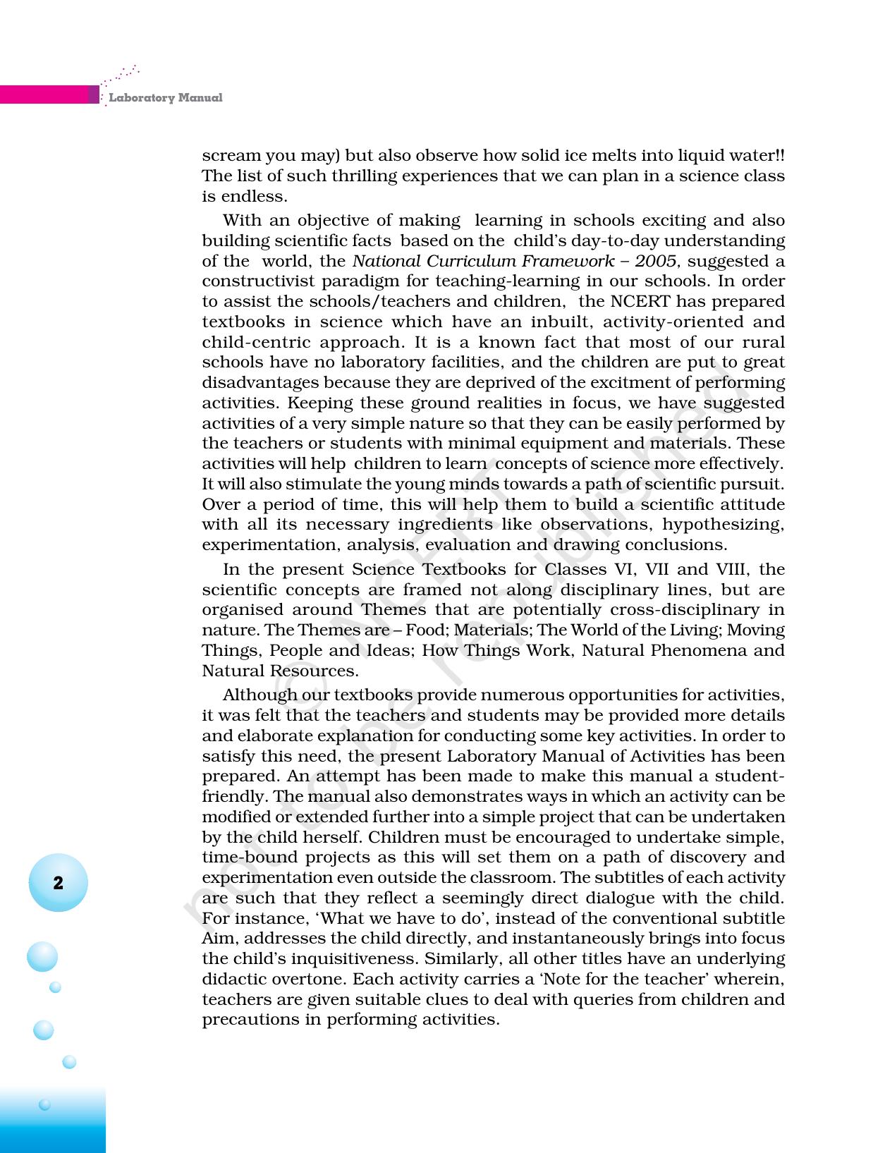 NCERT Laboratory Manuals for Class VI to VIII Science - About this ...