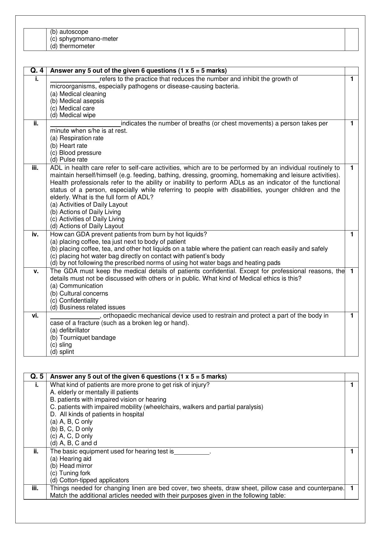 CBSE Class 11: Health Care 2025 Sample Paper - IndCareer Docs