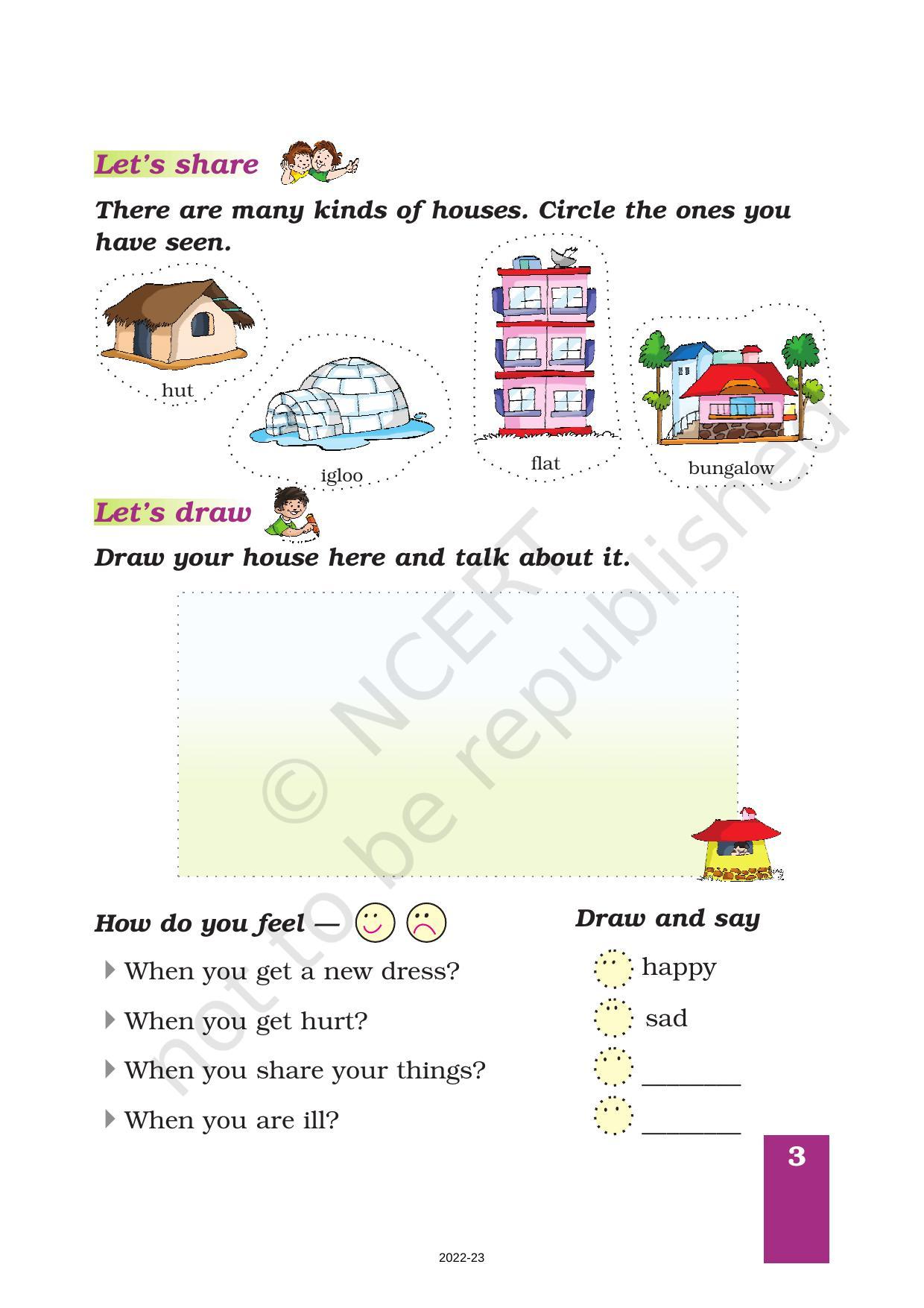 NCERT Book for Class 1 English (Marigold): Unit 2- The Bubble, the ...