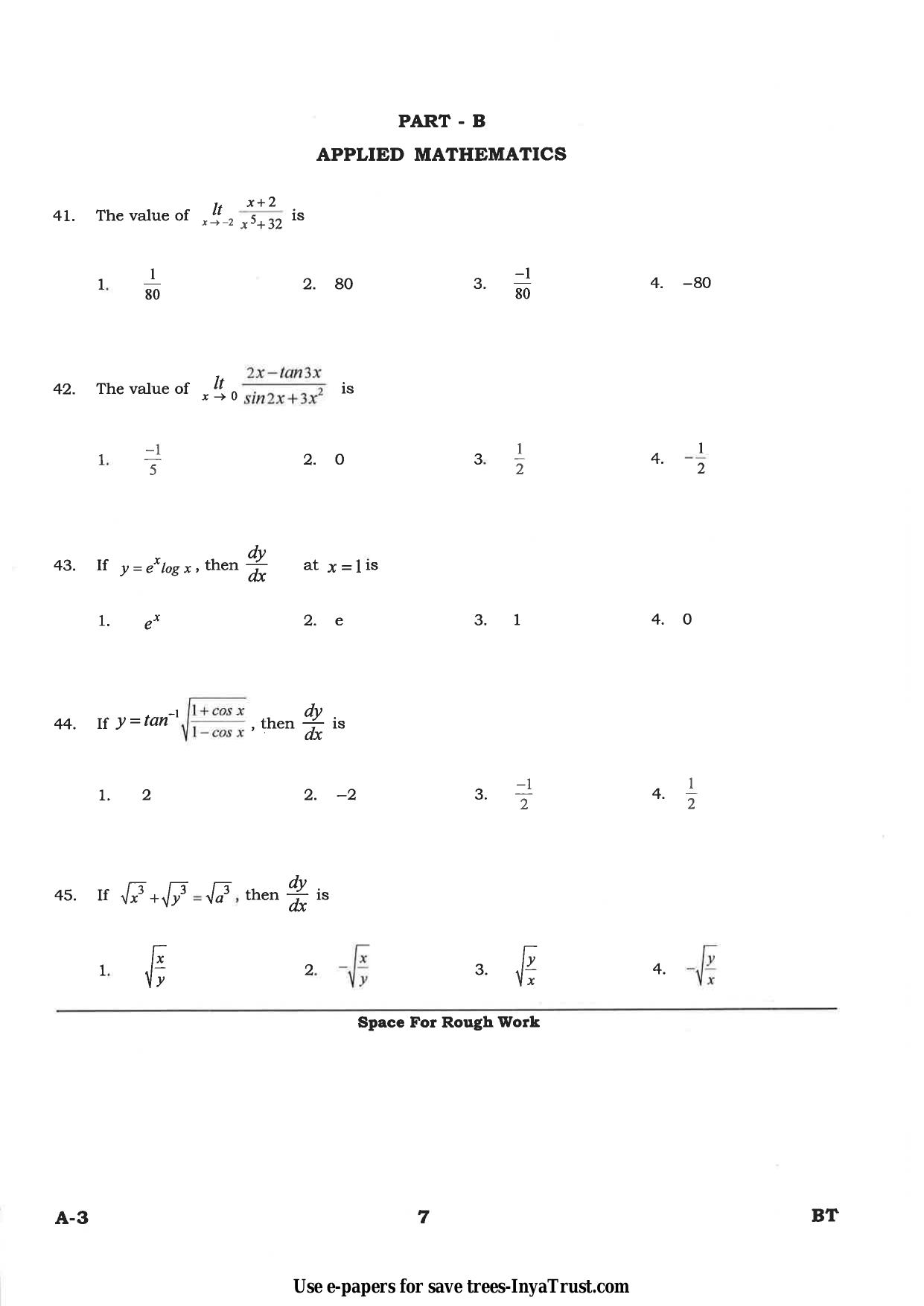 Karnataka Diploma CET- 2015 Biotechnology Question Paper - IndCareer Docs