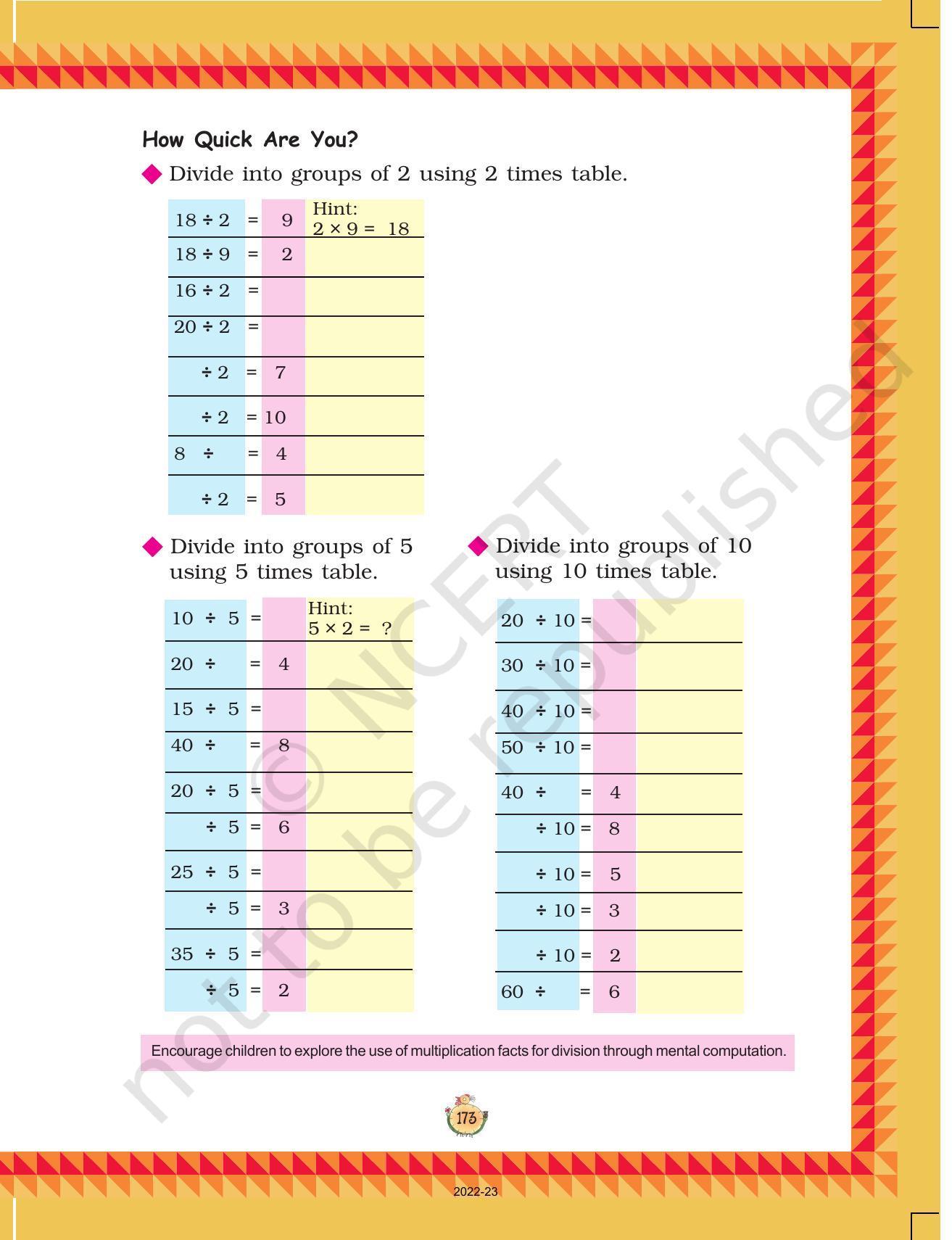 NCERT Book for Class 3 Maths Chapter 12-Can we Share? - IndCareer Schools