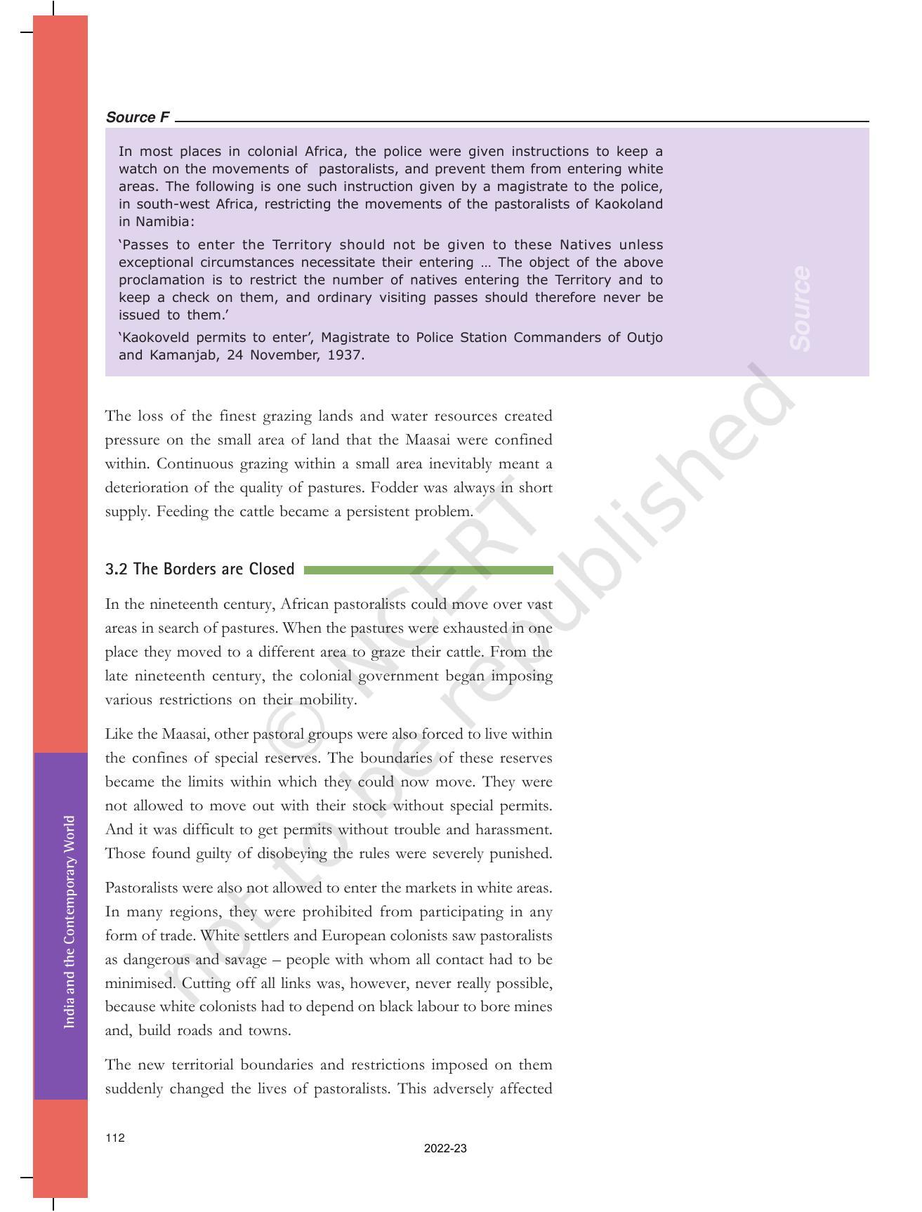 NCERT Book for Class 9 History Chapter 5 Pastoralists