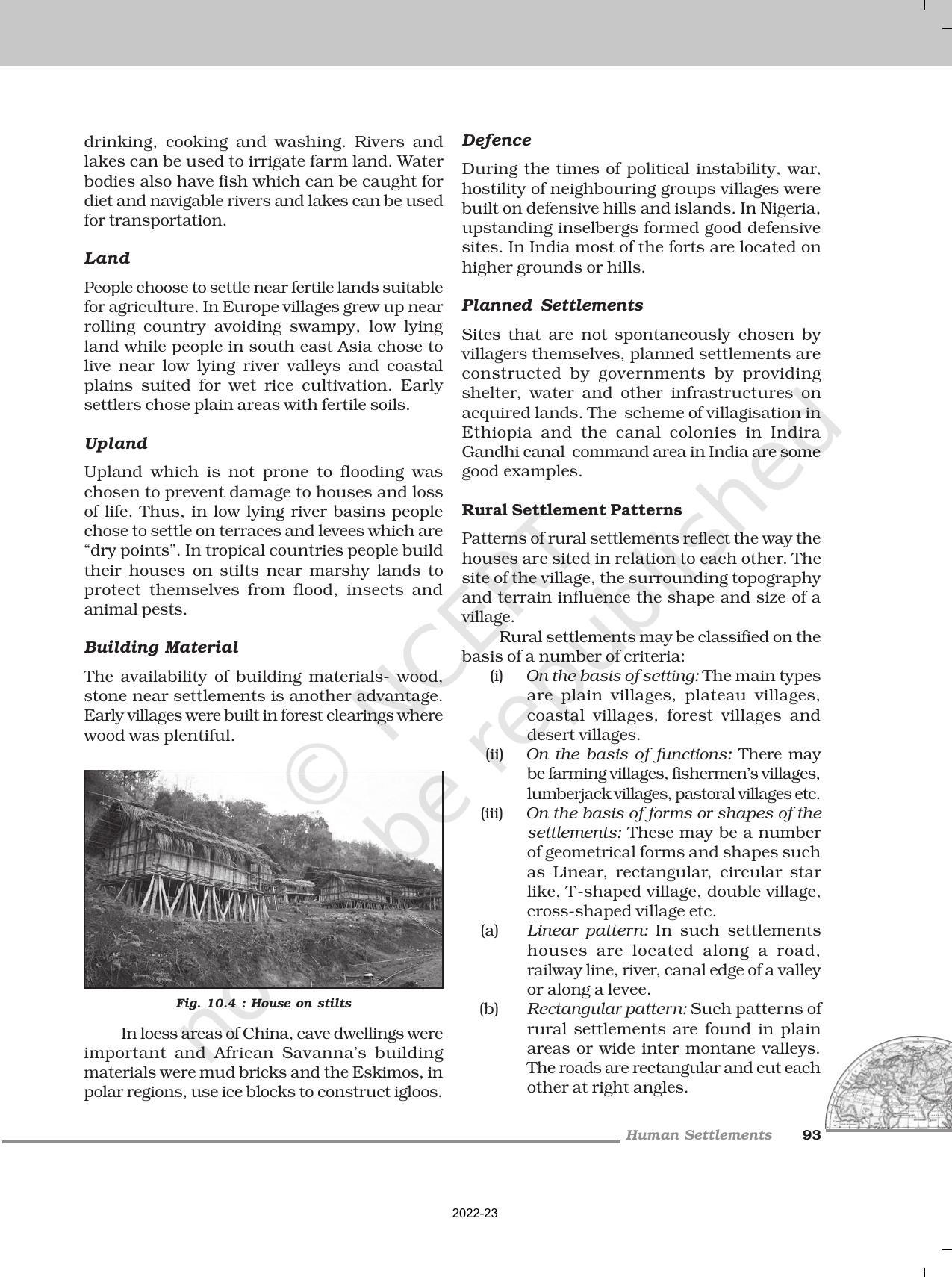 NCERT Book for Class 12 Geography Chapter 10 Human