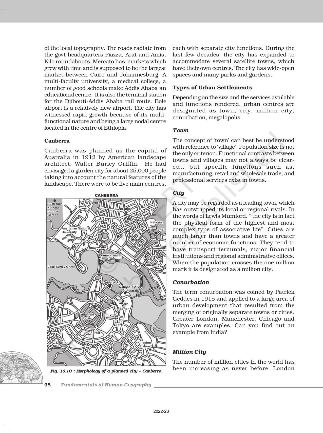NCERT Book for Class 12 Geography Chapter 10 Human