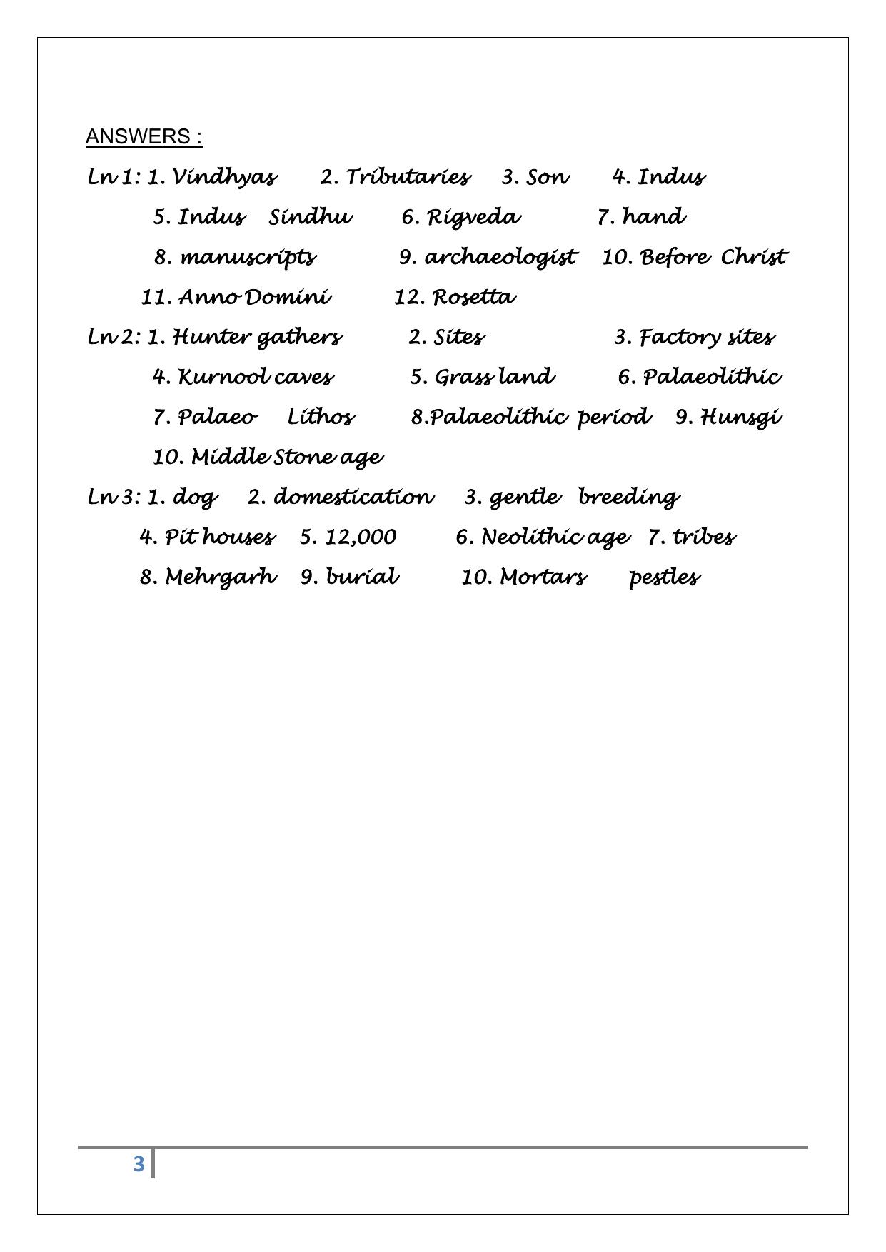 CBSE Worksheets for Class 6 Social Science History Assignment 11 ...
