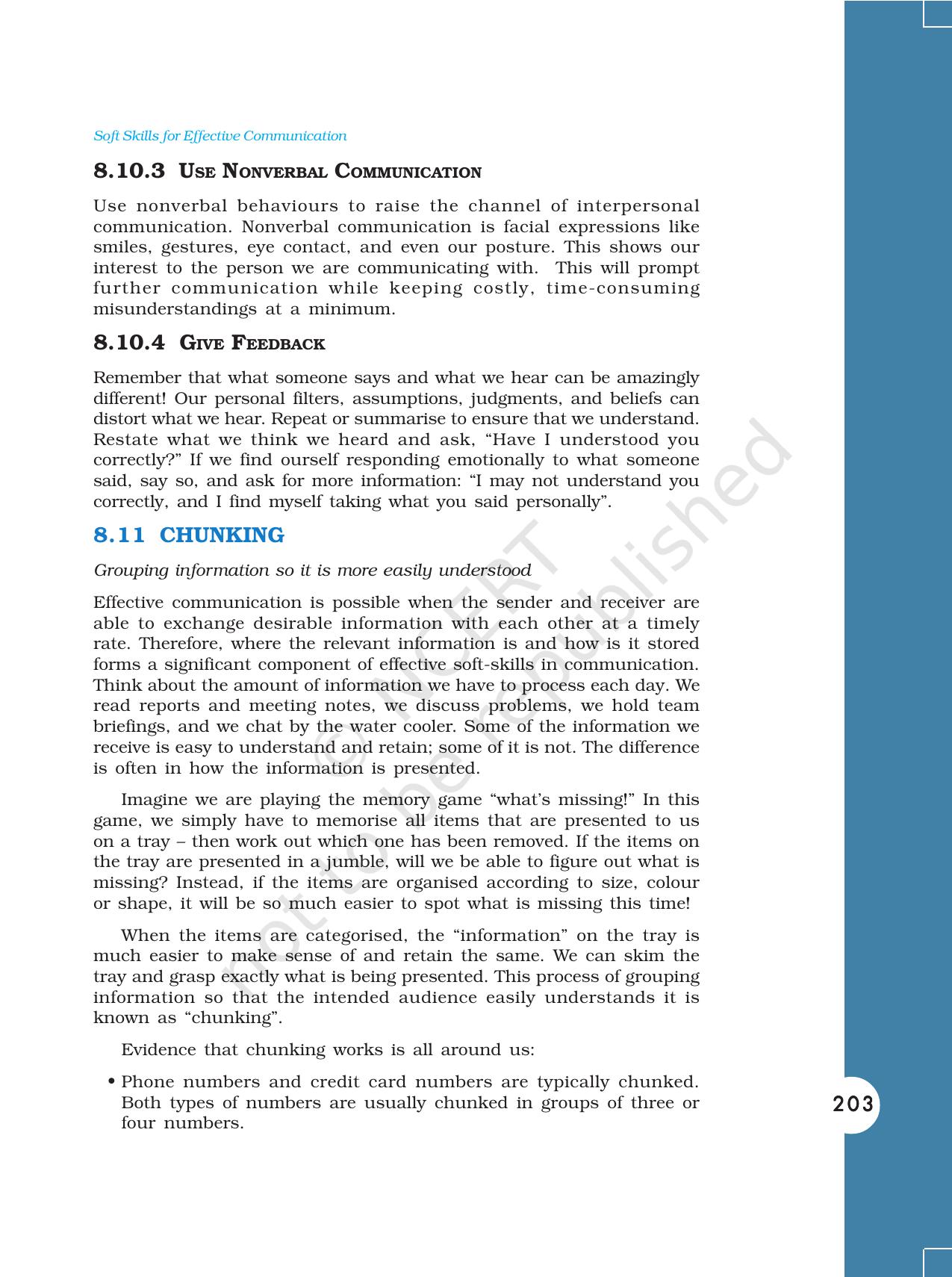 NCERT Book for Class 11 Computers Chapter 8 Soft Skills for Effective ...