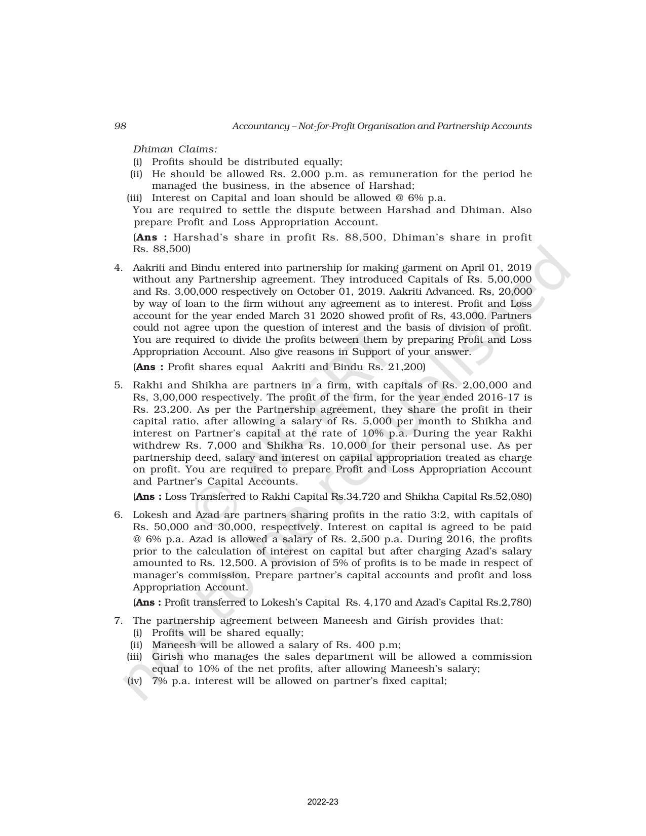 NCERT Book for Class 12 Accountancy Part I Chapter 1