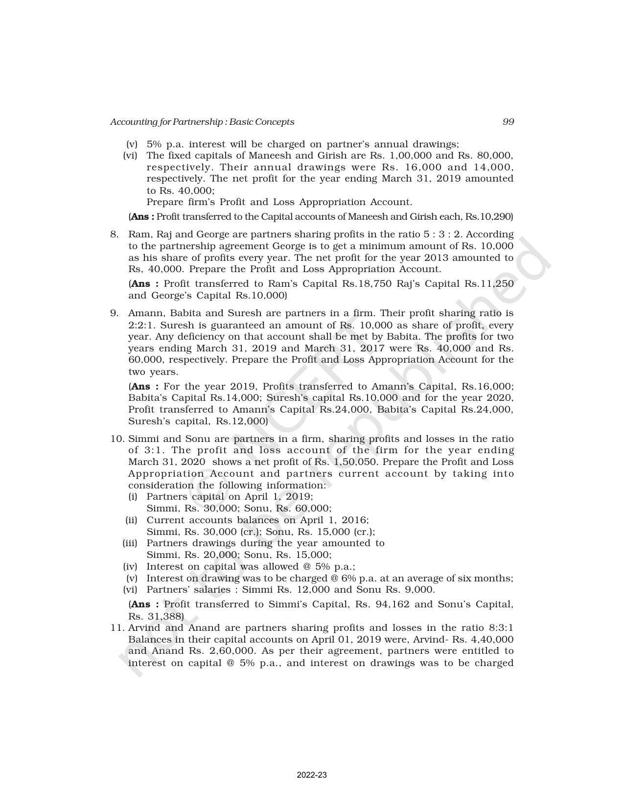 NCERT Book for Class 12 Accountancy Part I Chapter 1