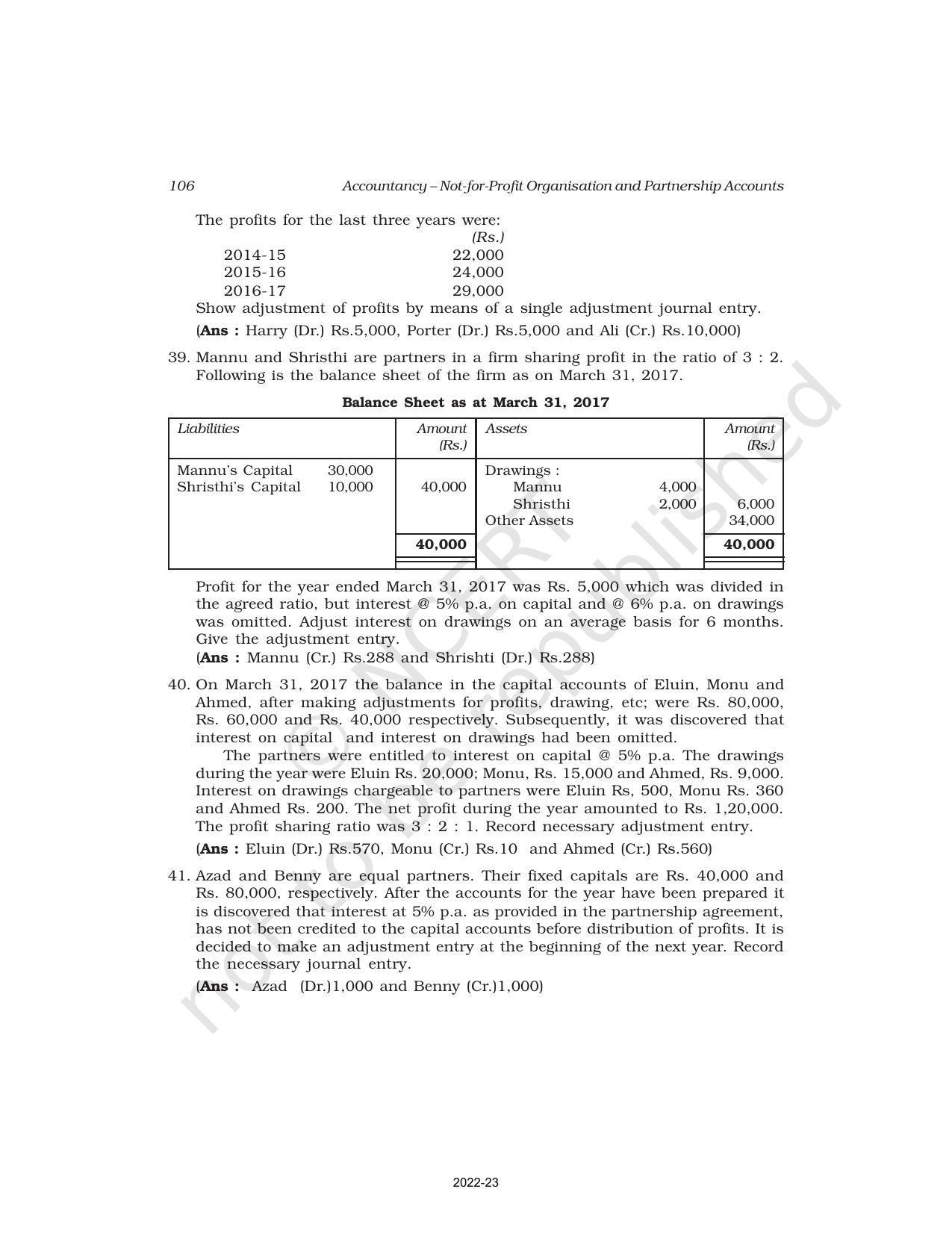 NCERT Book for Class 12 Accountancy Part I Chapter 1