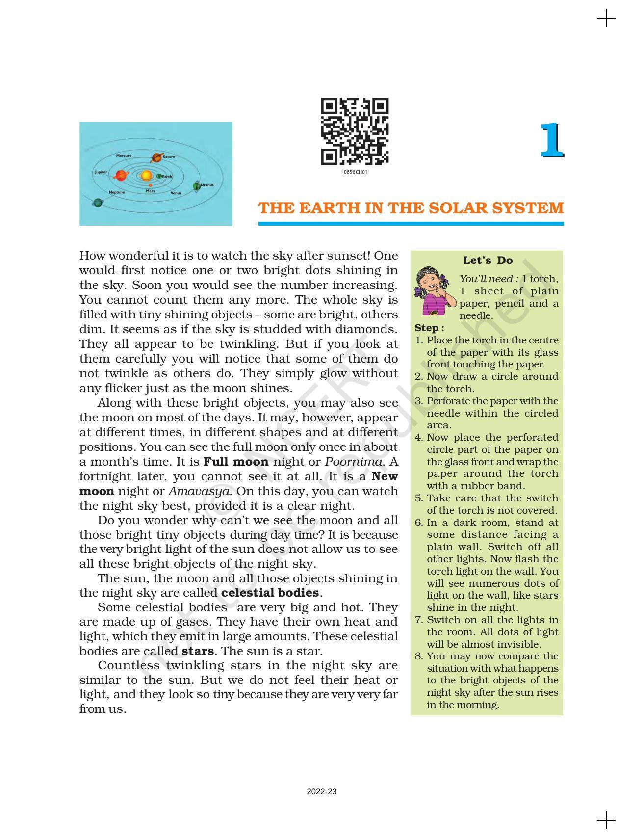 NCERT Book for Class 6 Social Science(Geography) : Chapter 1-The Earth ...