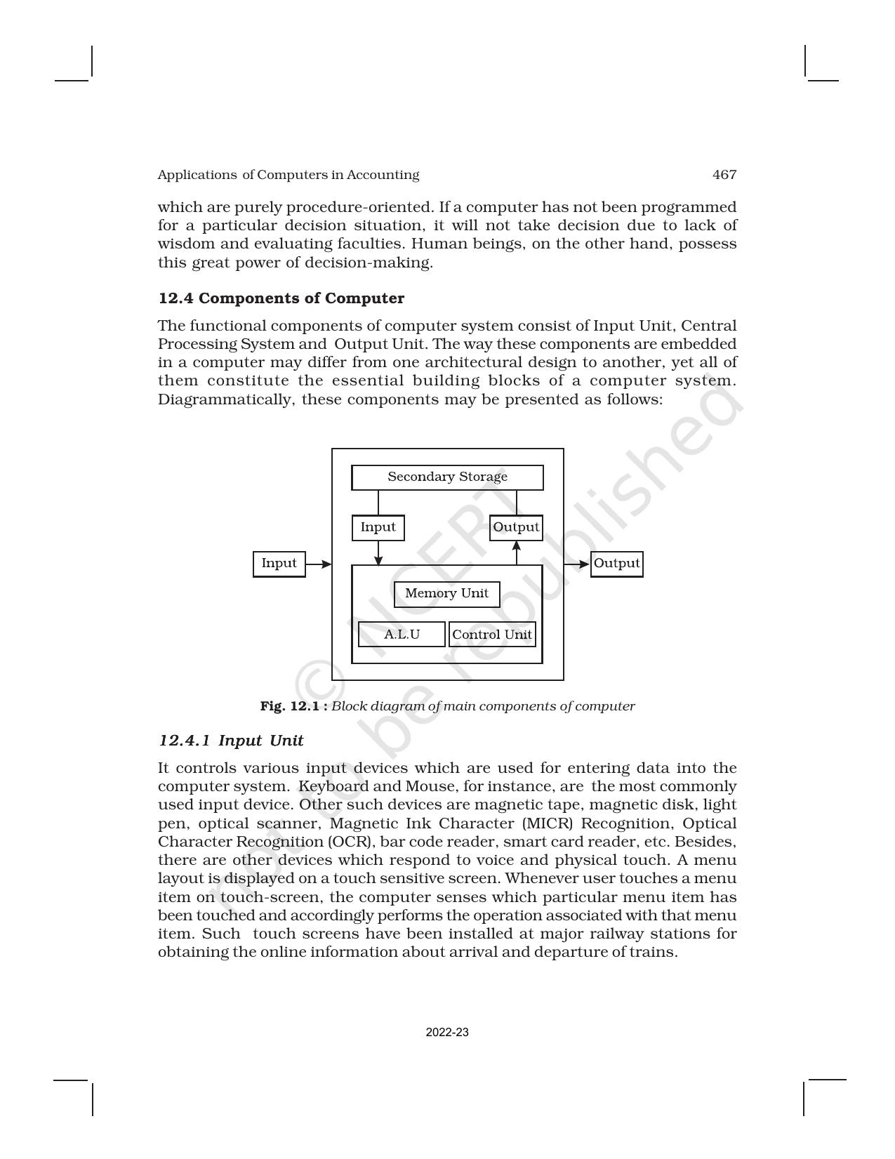 NCERT Book for Class 11 Accountancy Chapter 12 Accounting