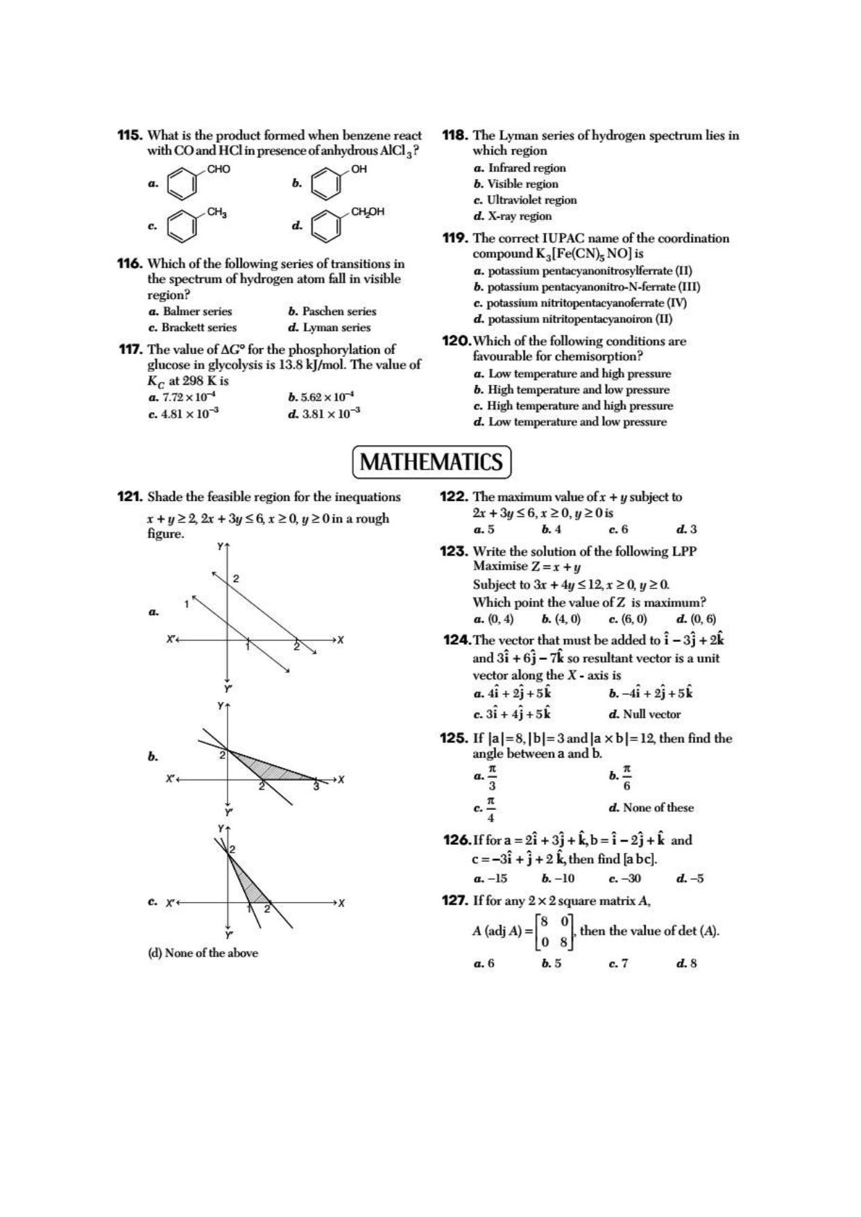 COMEDK UGET 2021 Question Paper - IndCareer Docs