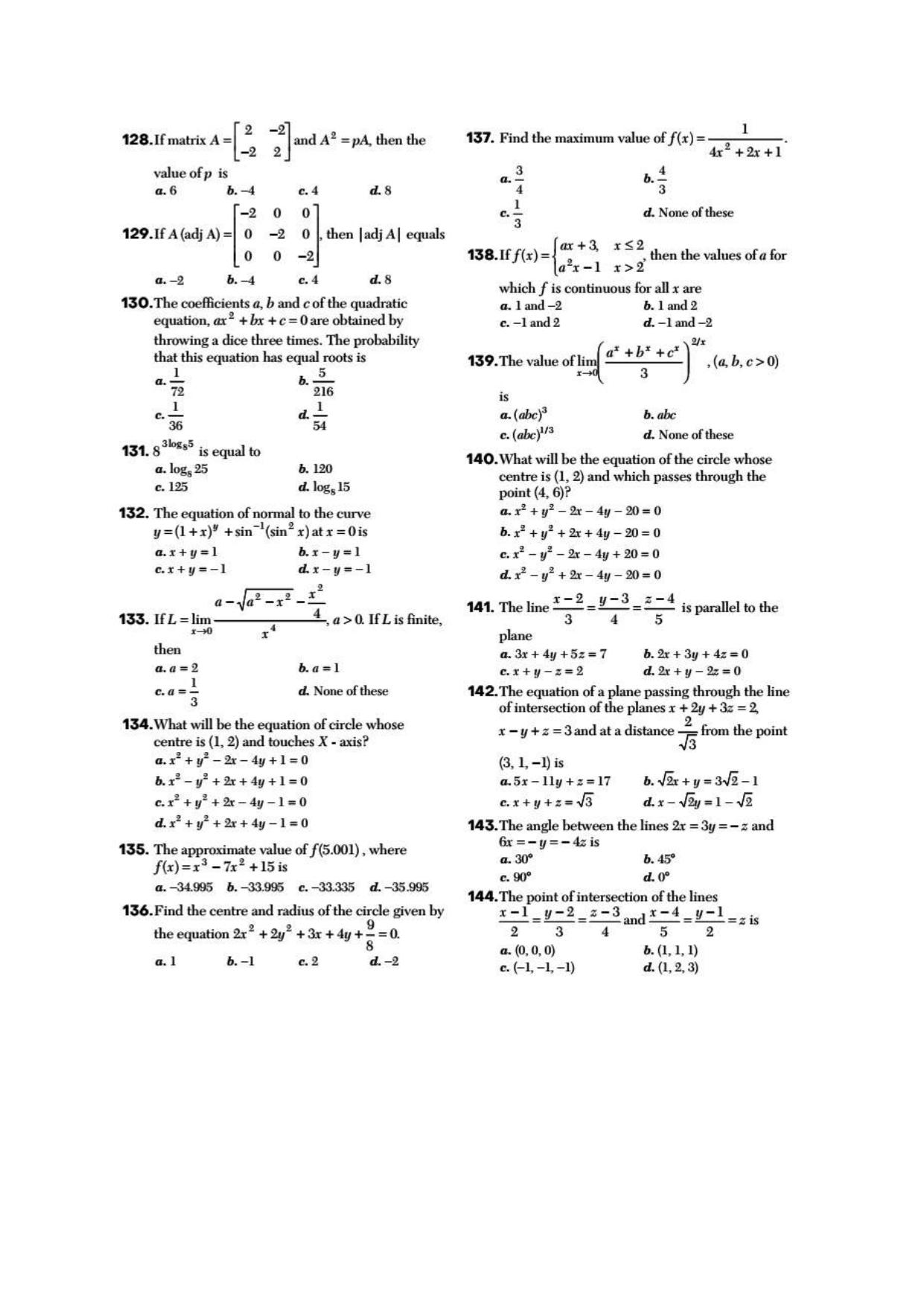 COMEDK UGET 2021 Question Paper - IndCareer Docs