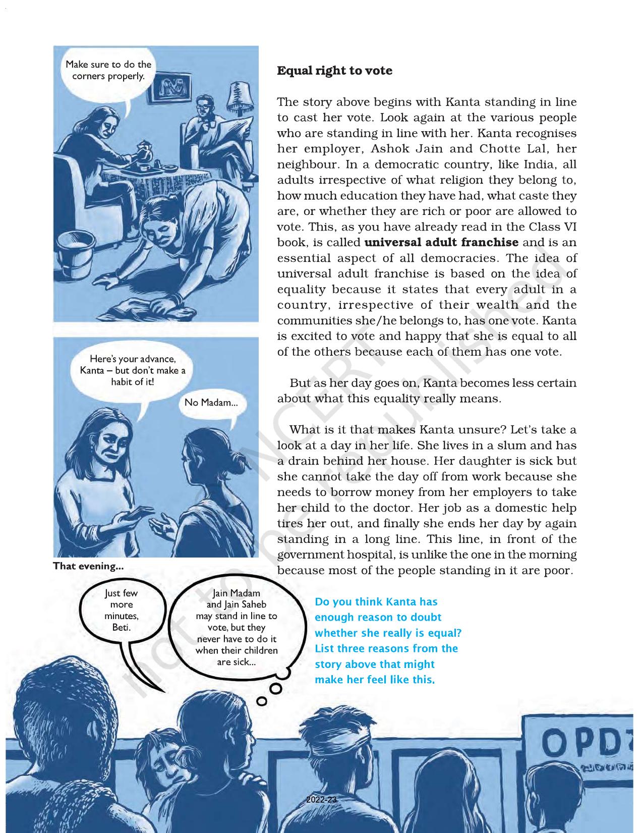 NCERT Book for Class 7 Social Science(Civics): Chapter 1-On Equality ...
