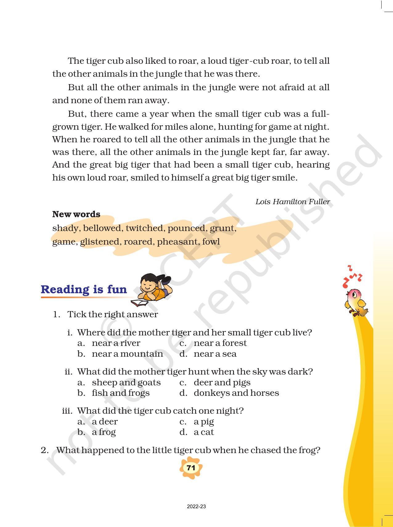 NCERT Book for Class 3 English: Unit VII.1-Puppy and I - IndCareer Schools