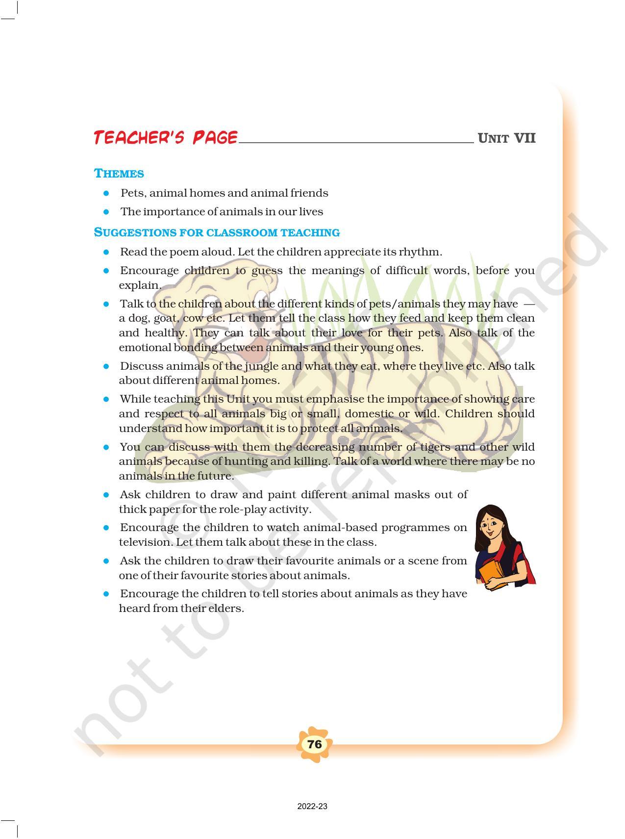 NCERT Book for Class 3 English: Unit VII.1-Puppy and I - IndCareer Schools