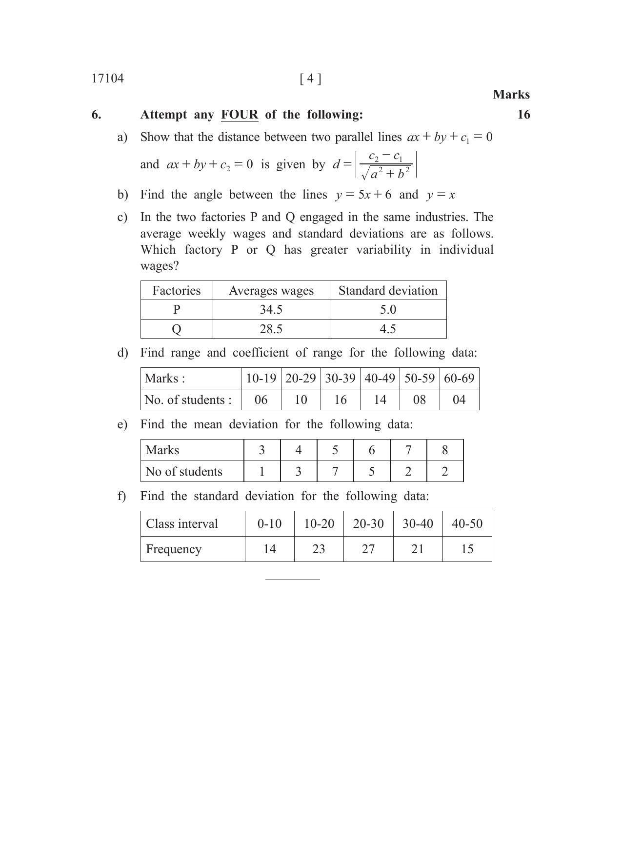 MSBTE Summer Question Paper 2019 - Basic Mathematics - IndCareer Docs