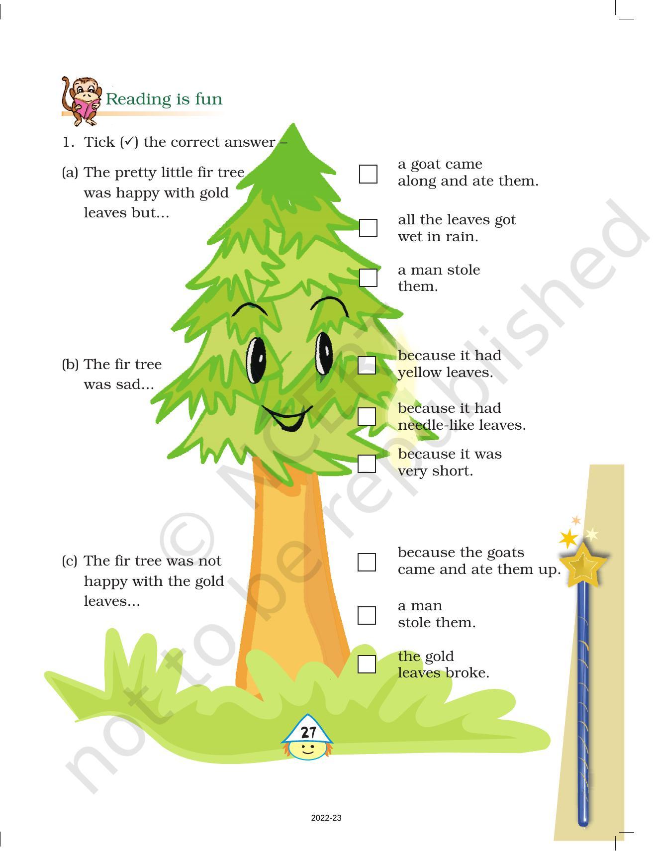 NCERT Book for Class 4 English: Chapter 4-The Little Fir Tree ...