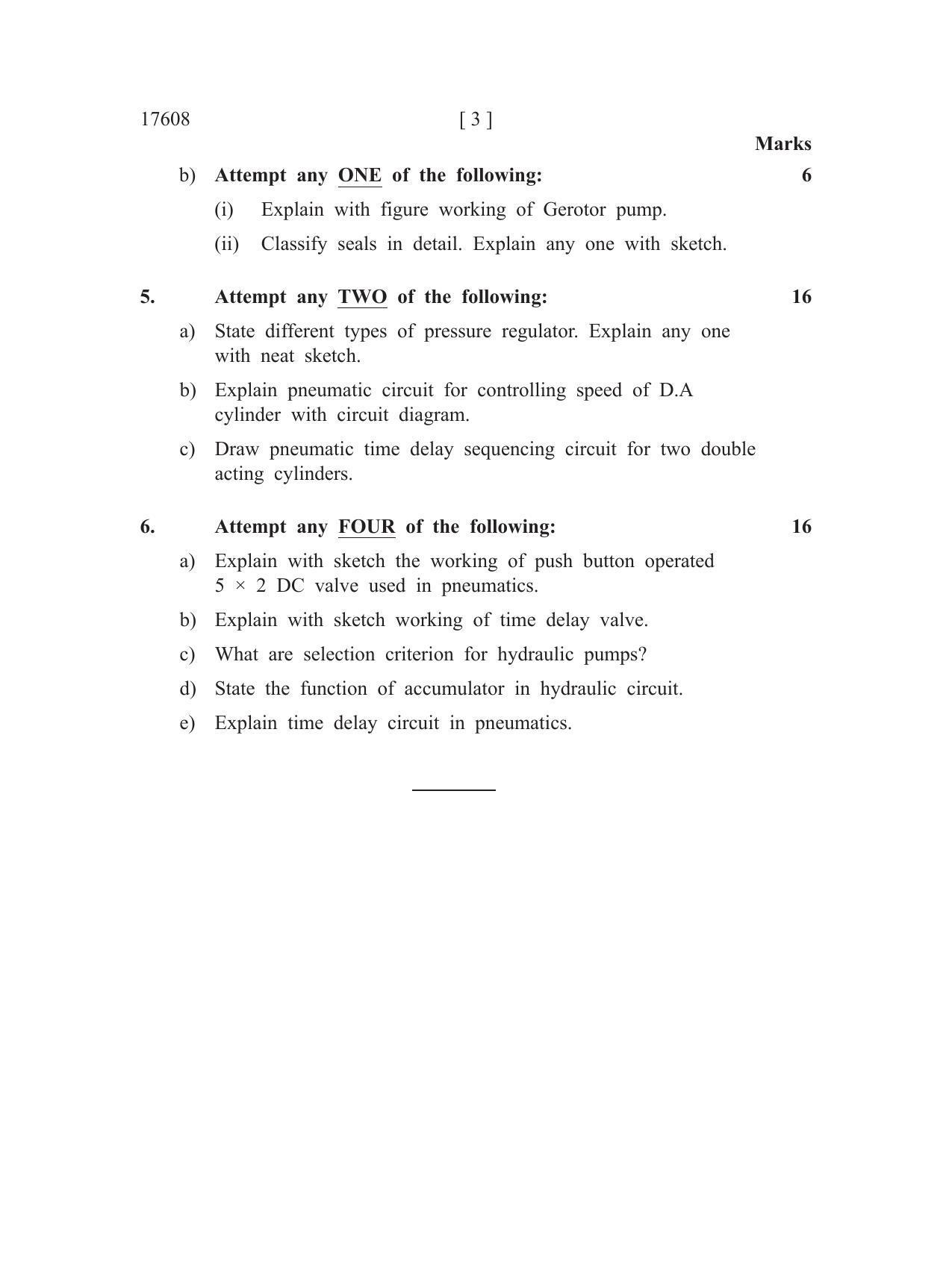 MSBTE Summer Question Paper 2019 - Industrial Fluid Power - IndCareer Docs