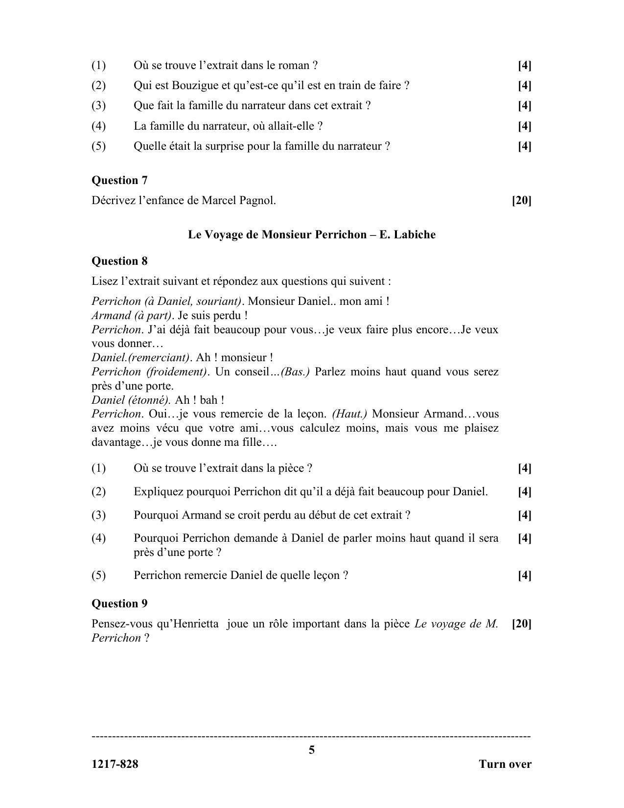 ISC Class 12 2017 French Question Paper - IndCareer Docs