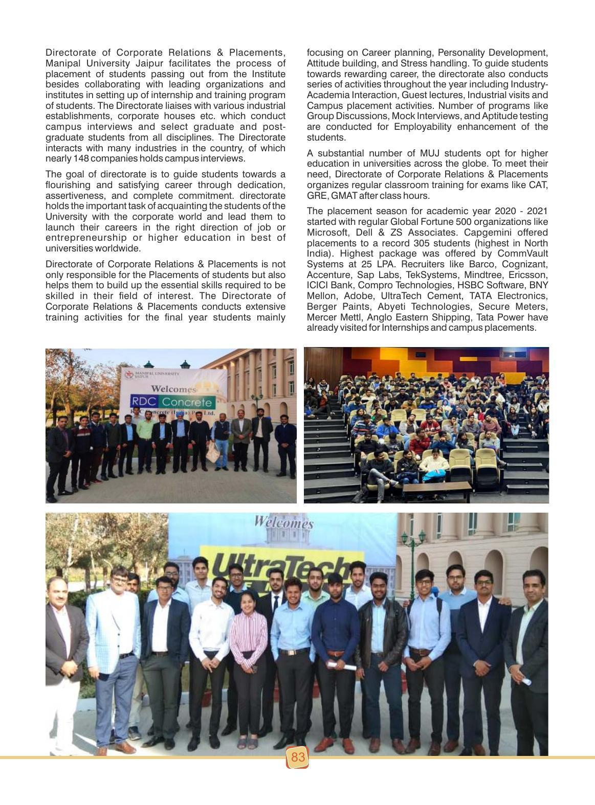 Manipal University, Jaipur Prospectus 2022-23 - IndCareer Docs