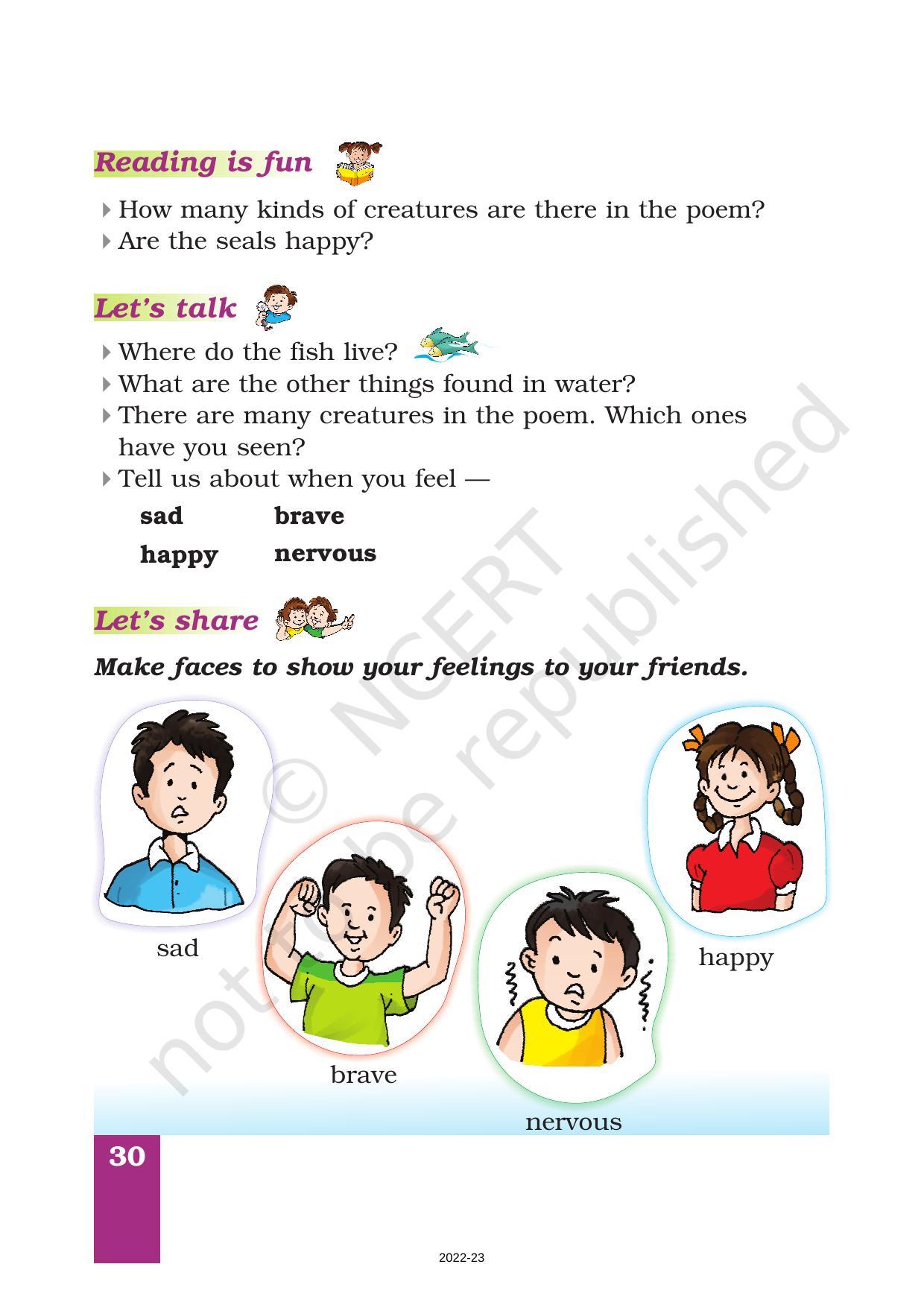 NCERT Book for Class 1 English (Marigold):Unit 3 Poem-One Little Kitten ...
