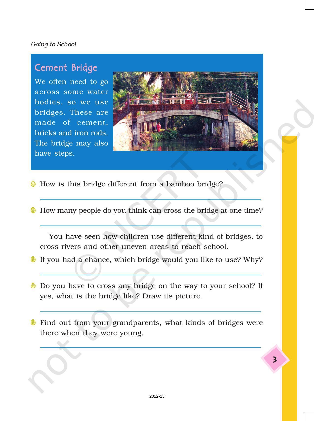 NCERT Book for Class 4 EVS Chapter 1 Going to School - IndCareer Schools
