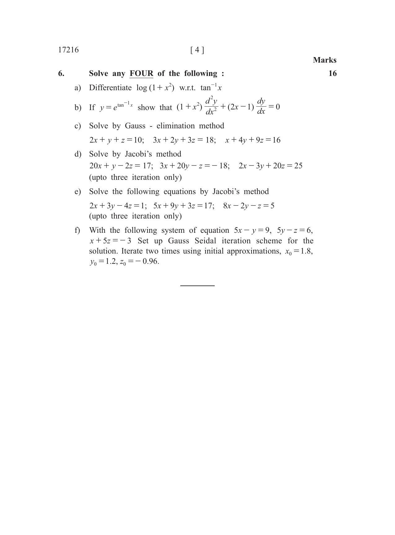 MSBTE Winter Question Paper 2019 - Engineering Mathematics - IndCareer Docs
