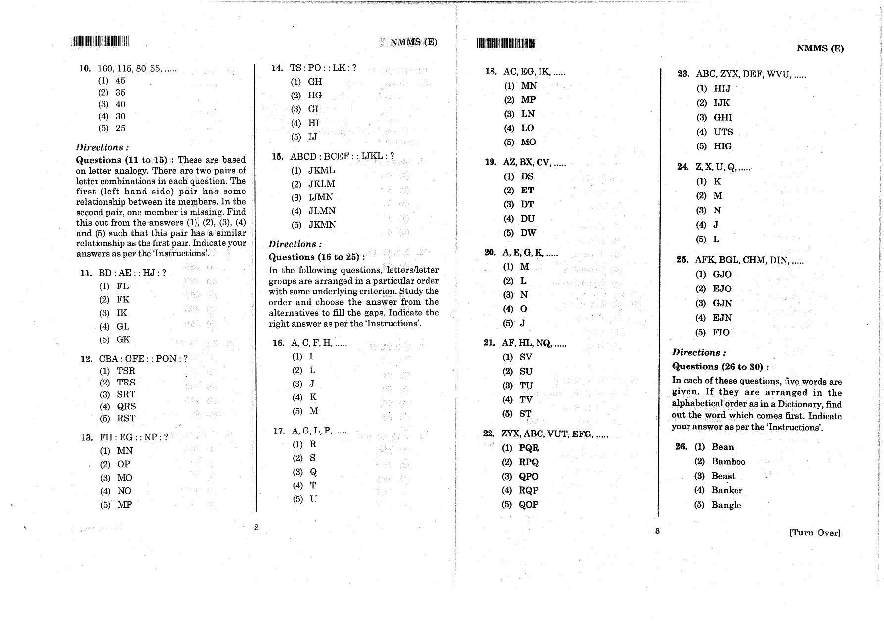 MAT SAT English Nov 2014 Class 8 Andhra Pradesh NMMS Question Papers mat-sat-english-nov-2014-class-8-andhra-pradesh-nmms-question-papers