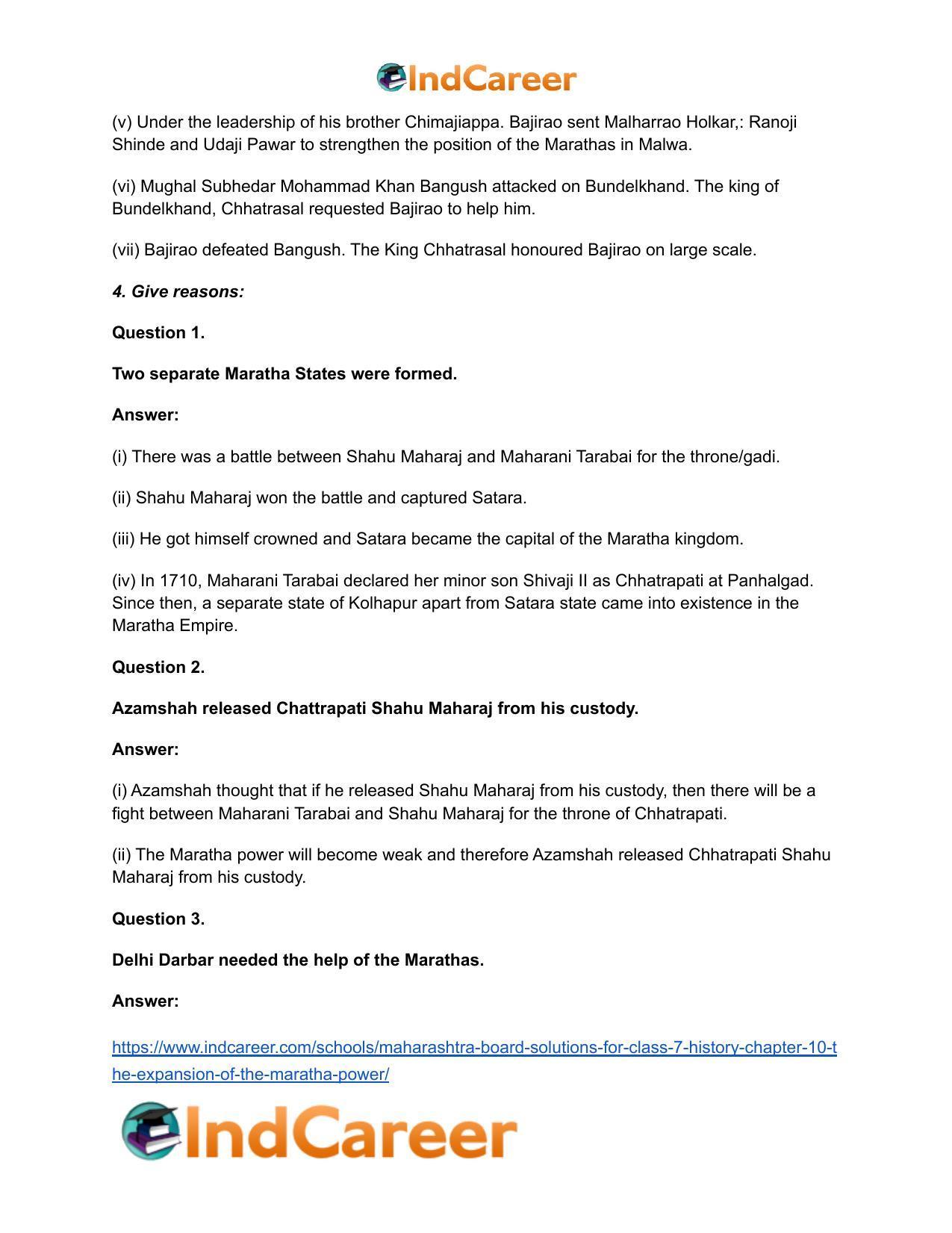 Maharashtra Board Solutions for Class 7- History: Chapter 10- The ...