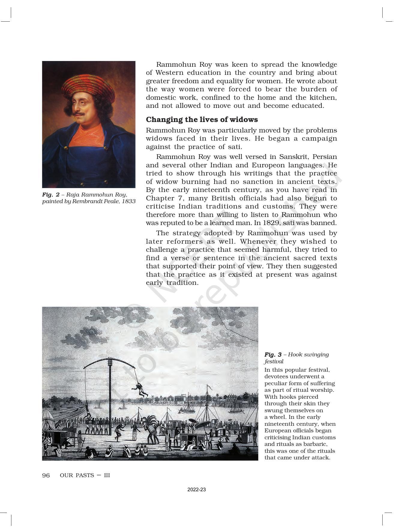 NCERT Book for Class 8 History Chapter 9 Women, Caste