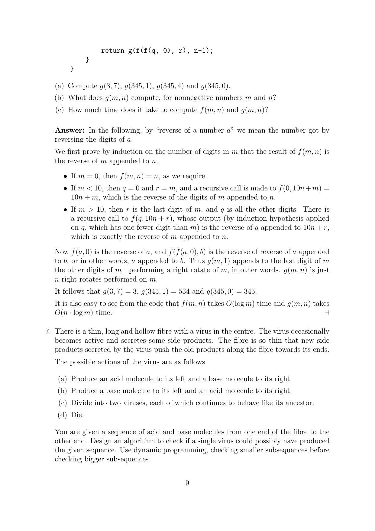 CMI Entrance Exam 2015 Solutions MSc/PhD Computer Science - IndCareer Docs