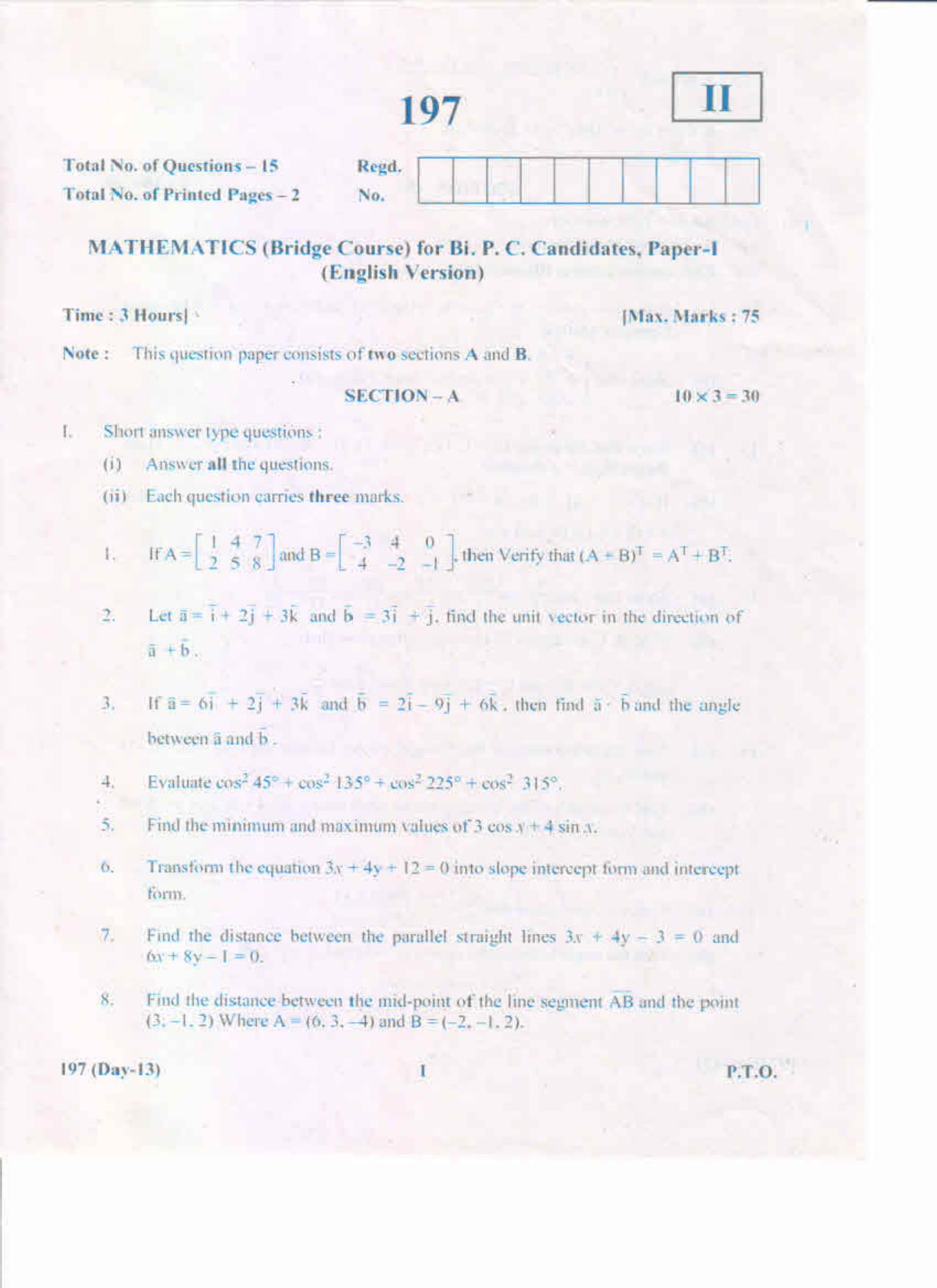 AP Inter 1st Year Mathematics-I(Bridge Course) (EM) May-2019-General ...