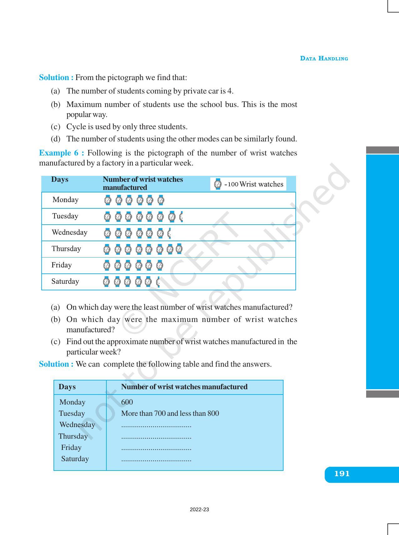 NCERT Book for Class 6 Maths: Chapter 9-Data Handling - IndCareer Schools